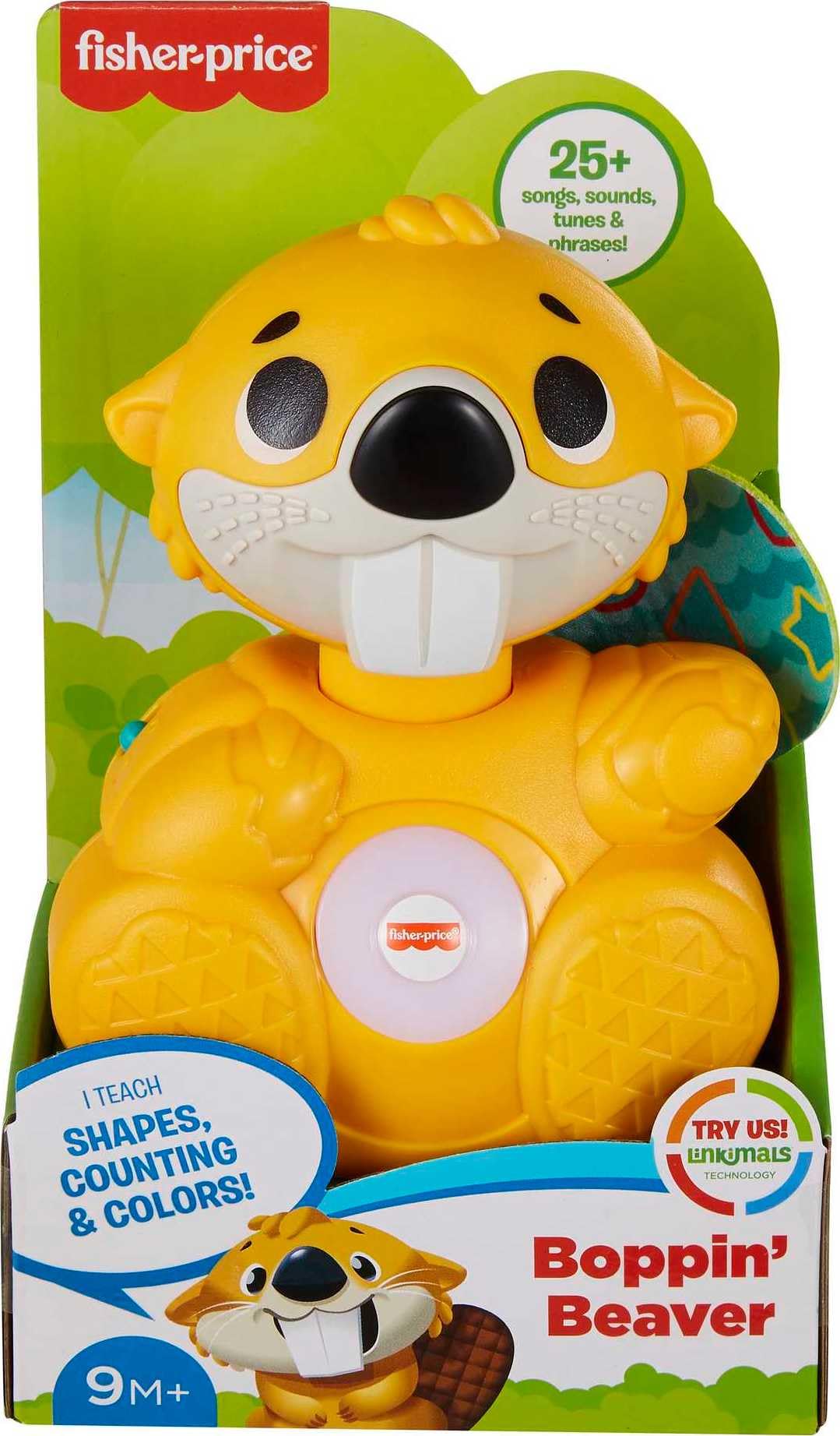 Snapklik.com : Fisher-Price Baby Learning Toy Linkimals Boppin Beaver