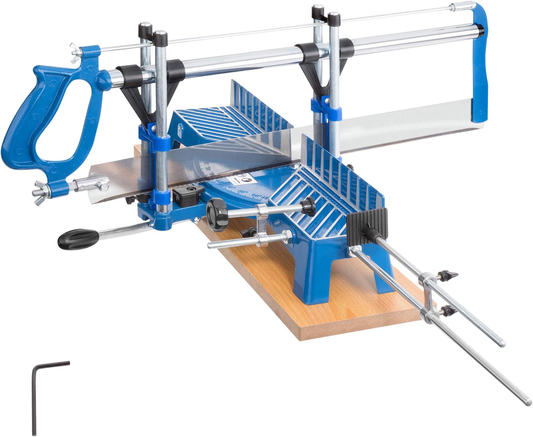 TecTake Mitre Saw 550mm Precision Mitre Box Set, 11 Predefined Angles ...