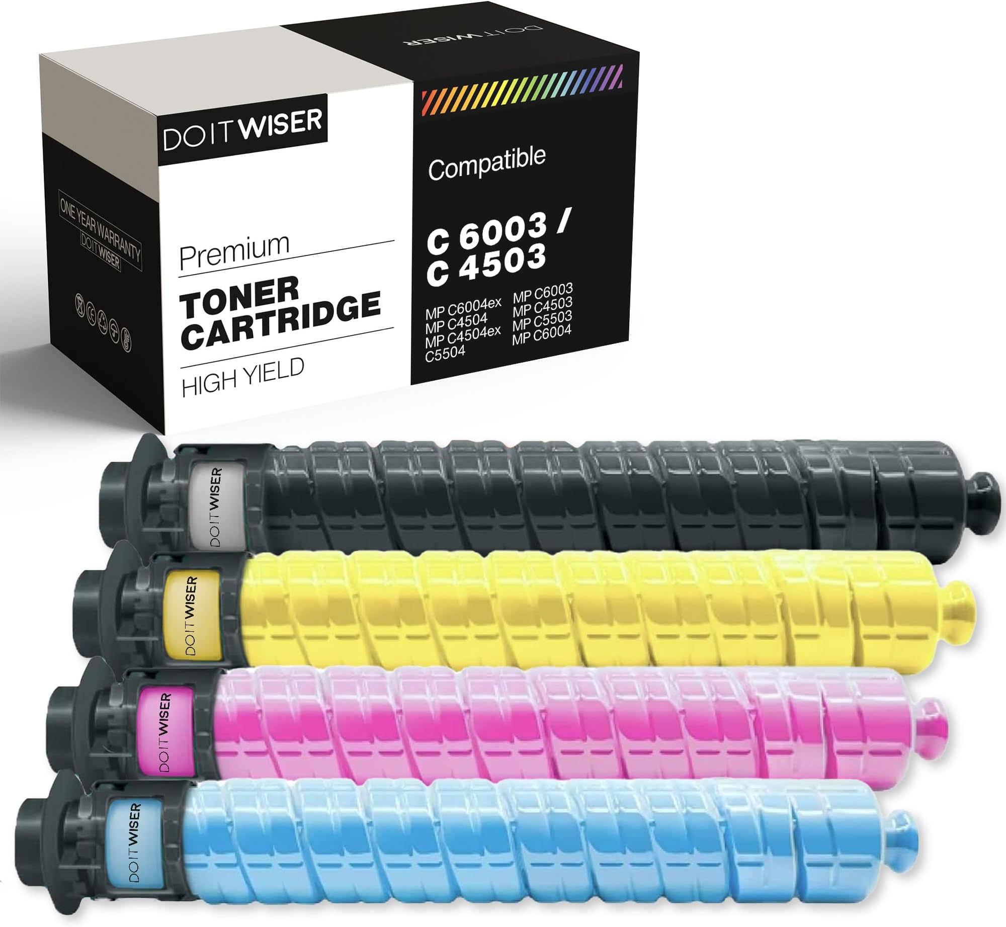 Amazon.com: Ricoh 841849, 841852, 841851, 841850 Standard Yield Toner ...