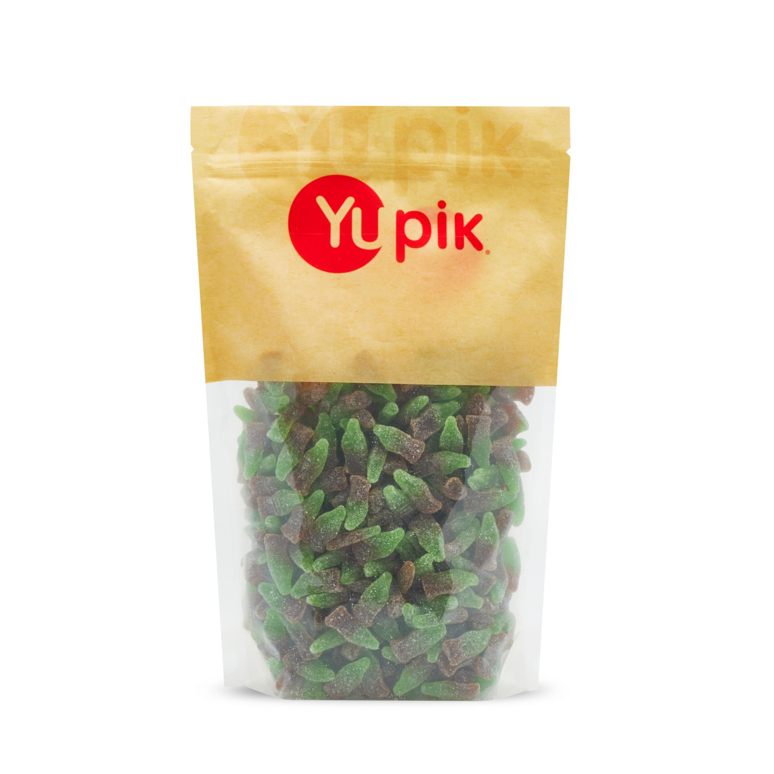 Yupik Mini Gummy Intense Cola Bottles, 1 kg, Cola Soda Pop Flavored ...