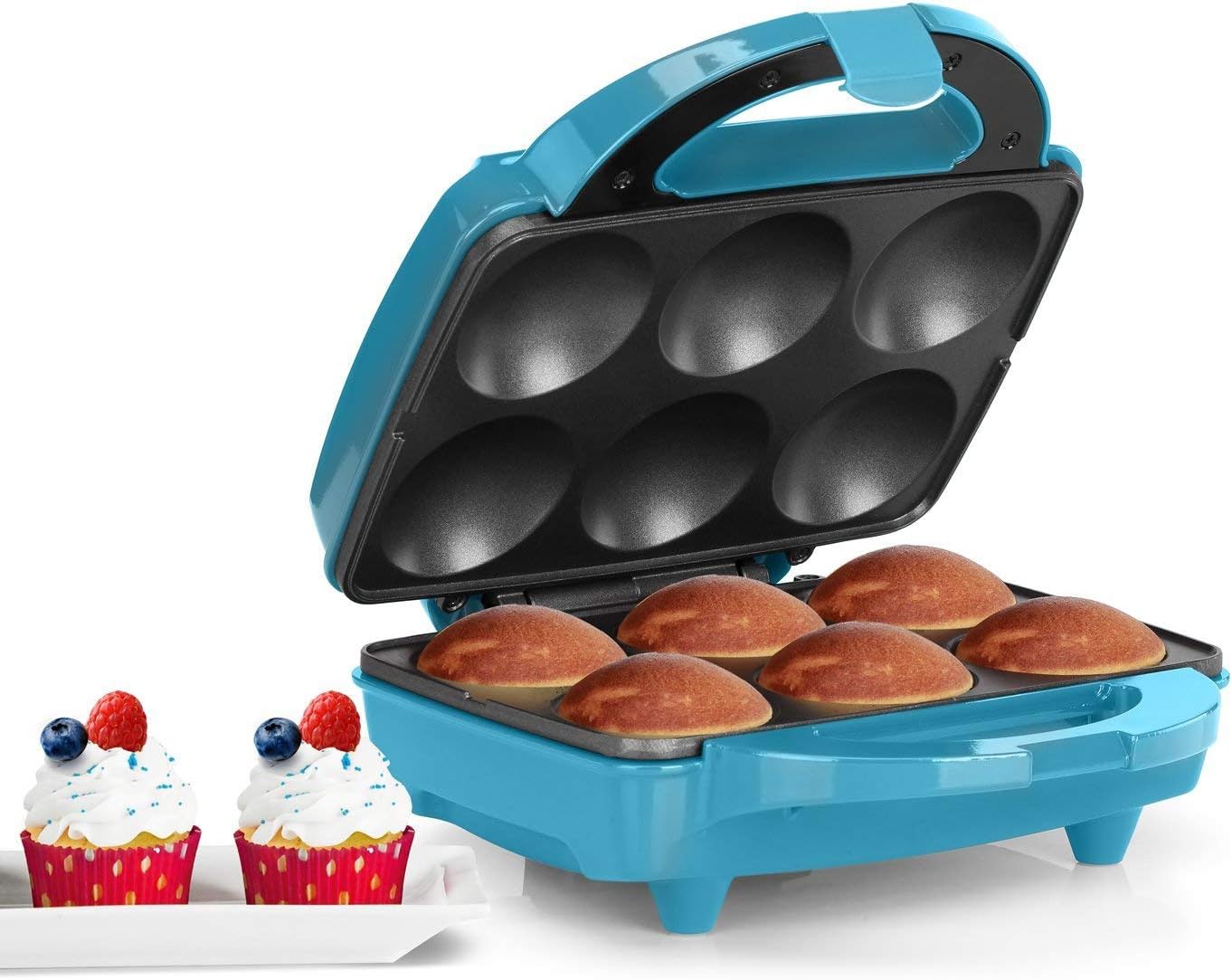 Amazon.com: Holstein Housewares HF-09013T Fun Cupcake Maker - Teal ...