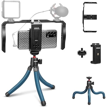 Amazon.com: Smartphone Video rig Aluminium Alloy Filmmaking Case Phone ...