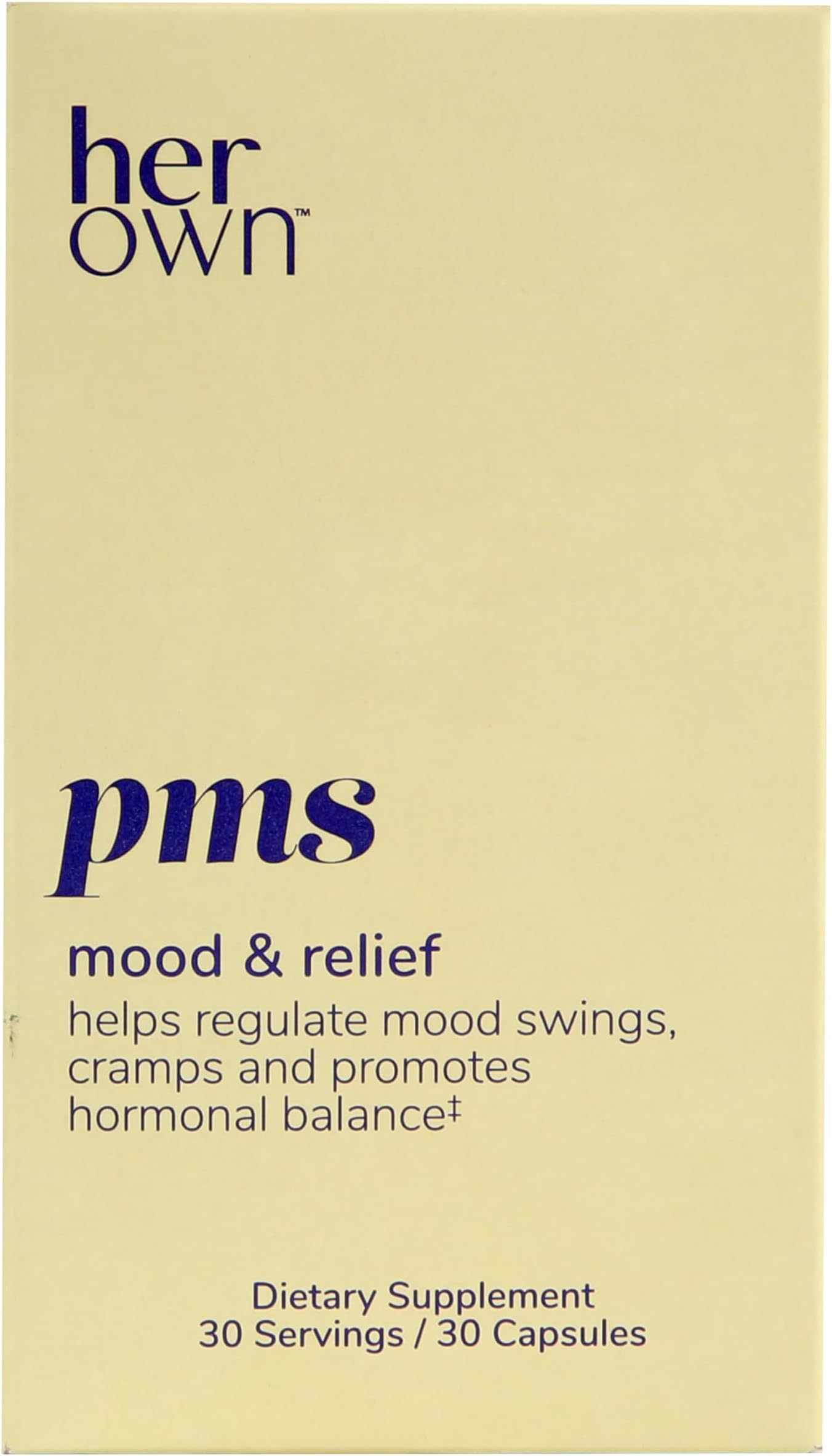 Amazon.com: her own PMS, Supports PMS Symptoms, Promotes Positive Mood ...