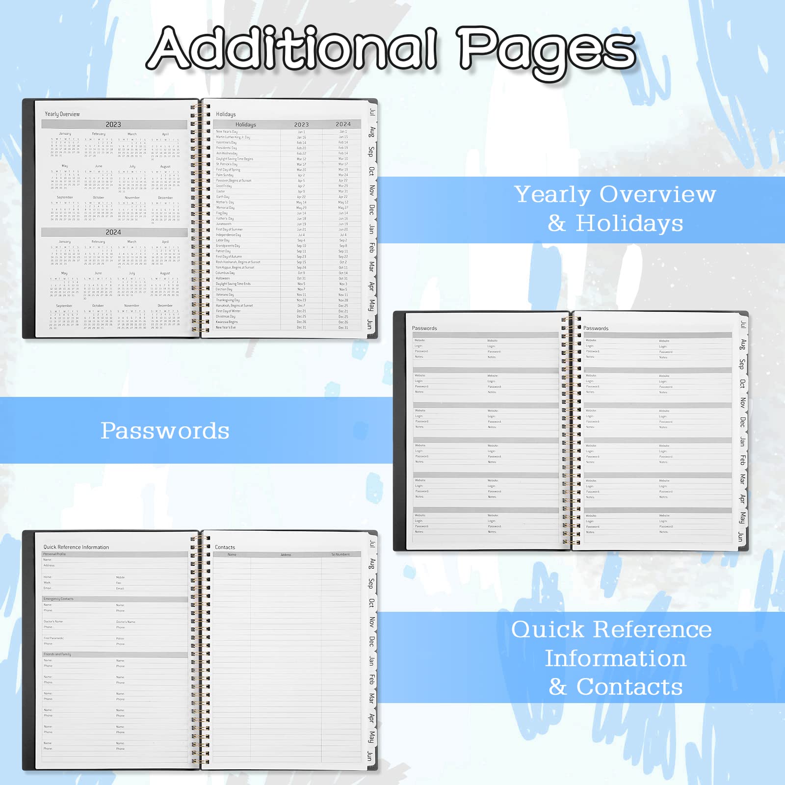Snapklik.com : 2023-2024 Planner, Jibeufi Planner 2023-2024 Weekly ...