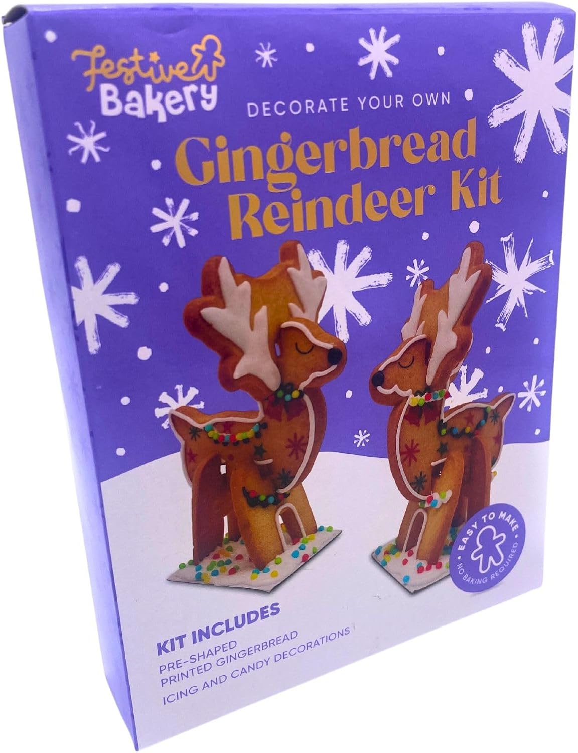 Decorate Your Own Gingerbread Reindeer - Easy To Make - No Baking ...