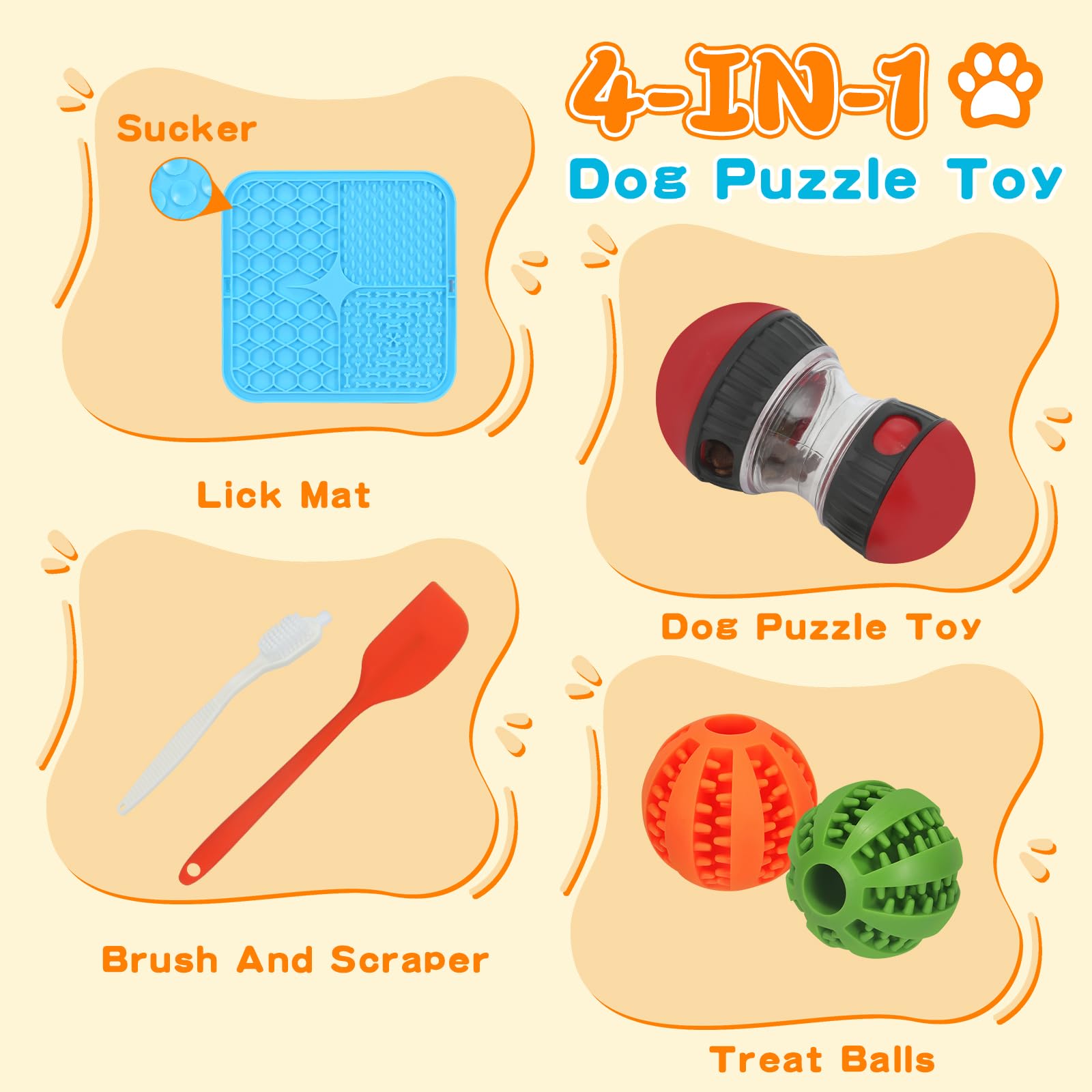 Snapklik.com : Fyfracing Slow Feeding Set For Smart Puppy Middle Dogs ...