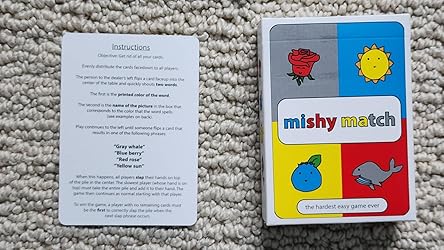 Amazon.com: Niche Nation Games Mishy Match The Hardest Easy Game Ever - Mensa Award Winning ...