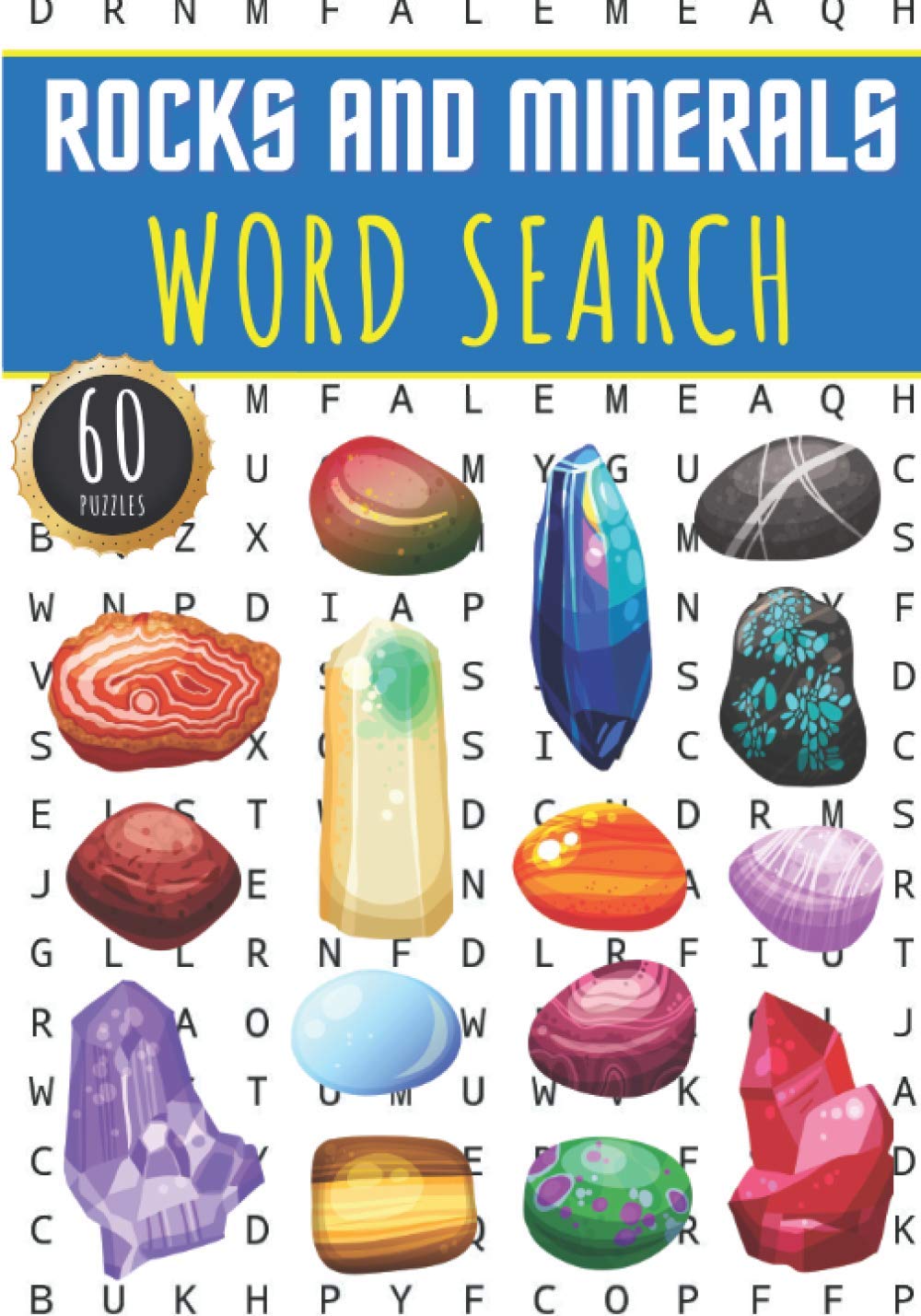 Rocks And Minerals Search Puzzle Jasper, Garnet, Sometimes Sapphires: