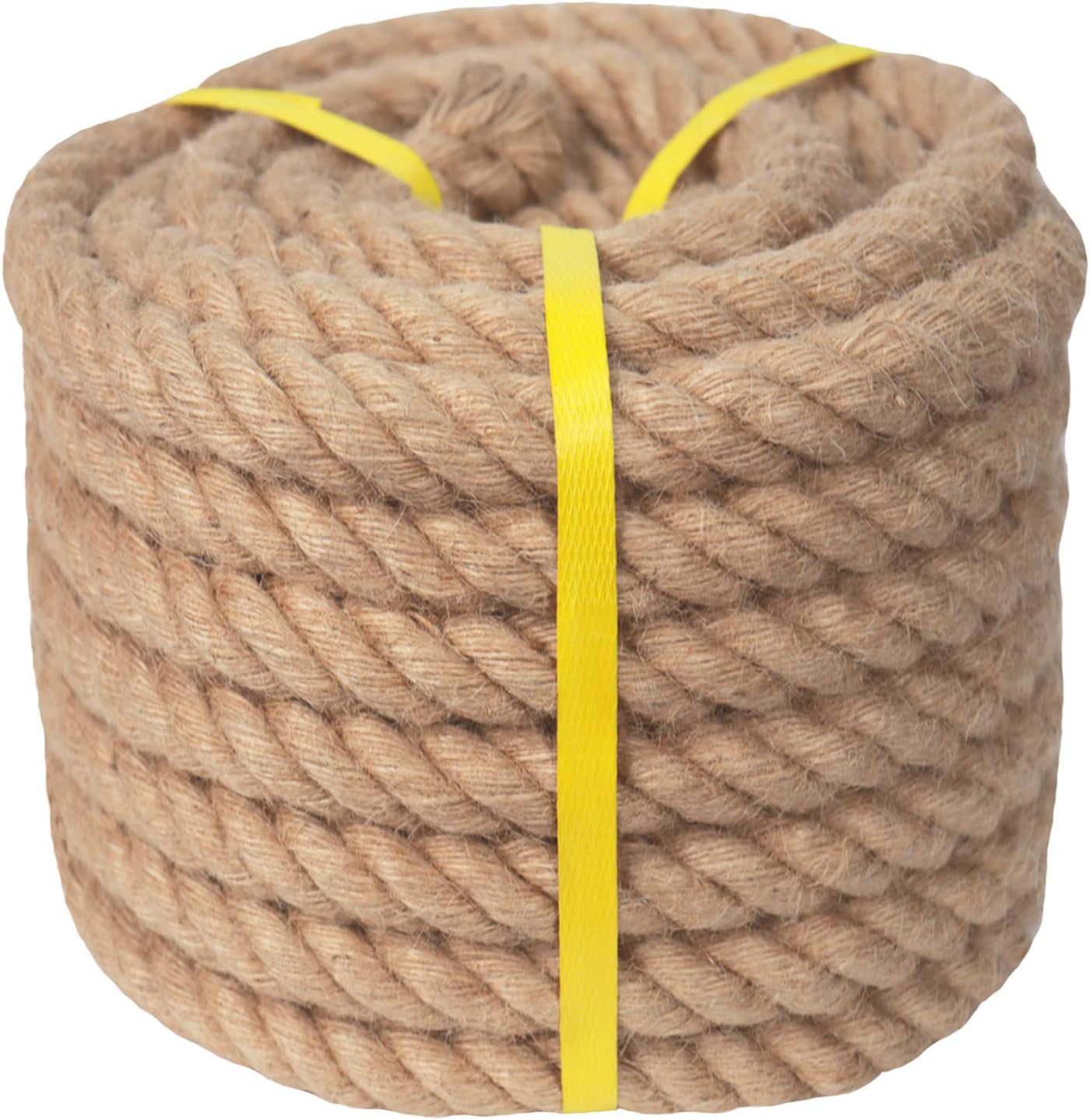 Amazon.com: Twisted Manila Rope - 2 Inch×65 Feet - Strong Hemp Rope ...