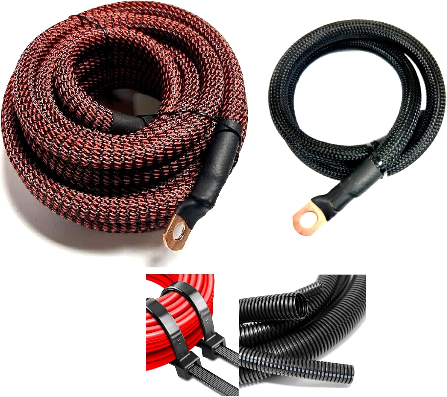 Amazon.com: Xscorpion Battery Relocation Kit 1/0/4 Gauge OFC Copper ...