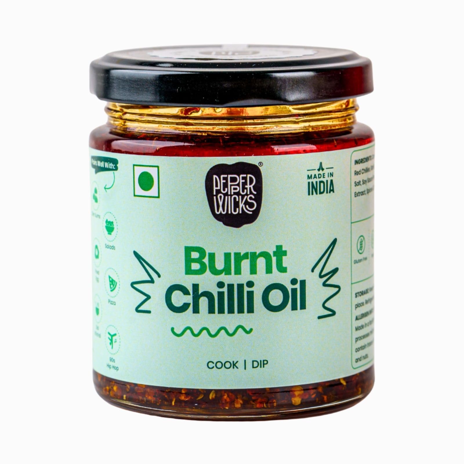 Pepperwicks Burnt Chilli Oil (150 gms) | Spicy, Umami, Garlicky Flavour ...