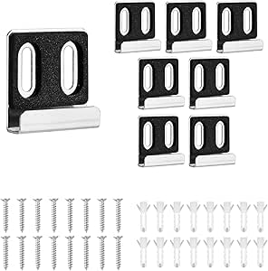 8pcs Frameless Mirror Holder, Heavy Duty Mirror Hangers Clips Metal ...