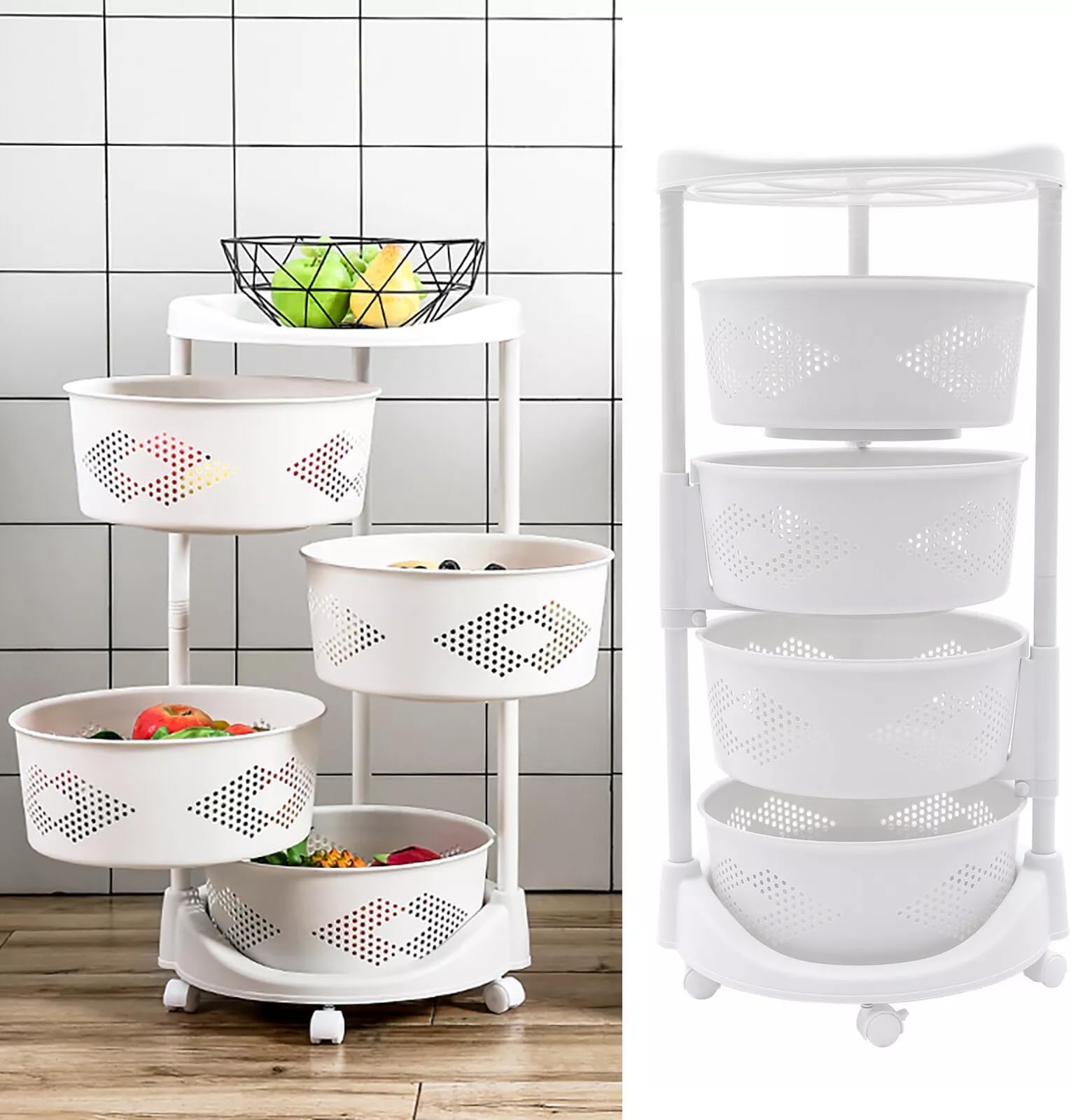 Amazon.com: Ringmaster 4 Tier Multi-Layer Rotating Storage Rack Storage ...
