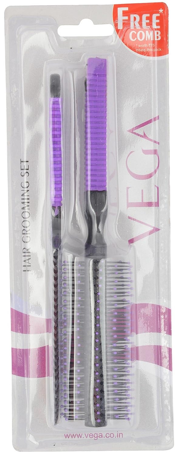 Buy Vega Hair Grooming Set- Hair Curler and Comb (India's No.1* Hair ...