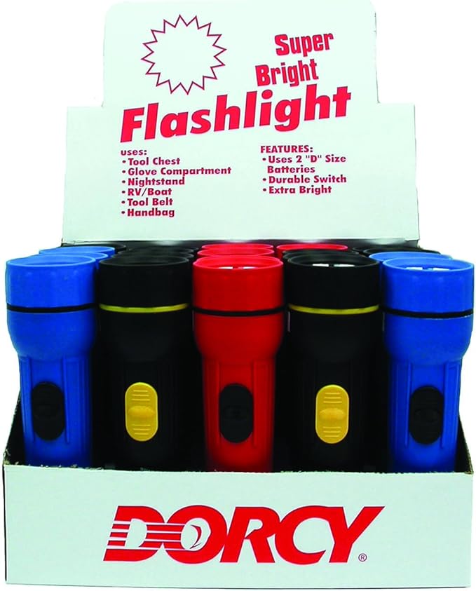 Dorcy International 41-6480 Deluxe Flashlight (colors may vary) - Basic ...
