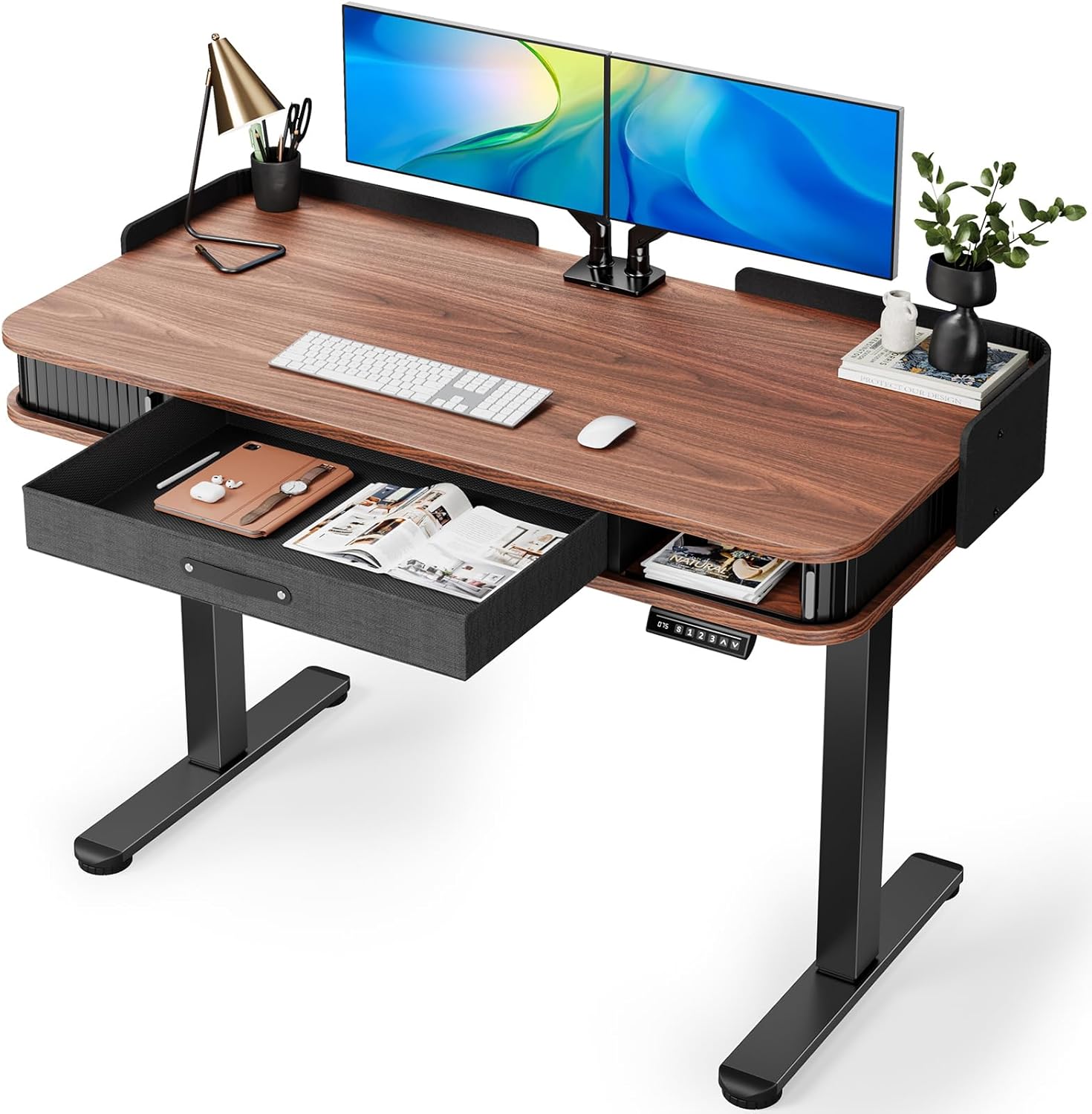 Amazon.com: Marsail Electric Standing Desk Whole-Piece Desktop 48 x 24 ...