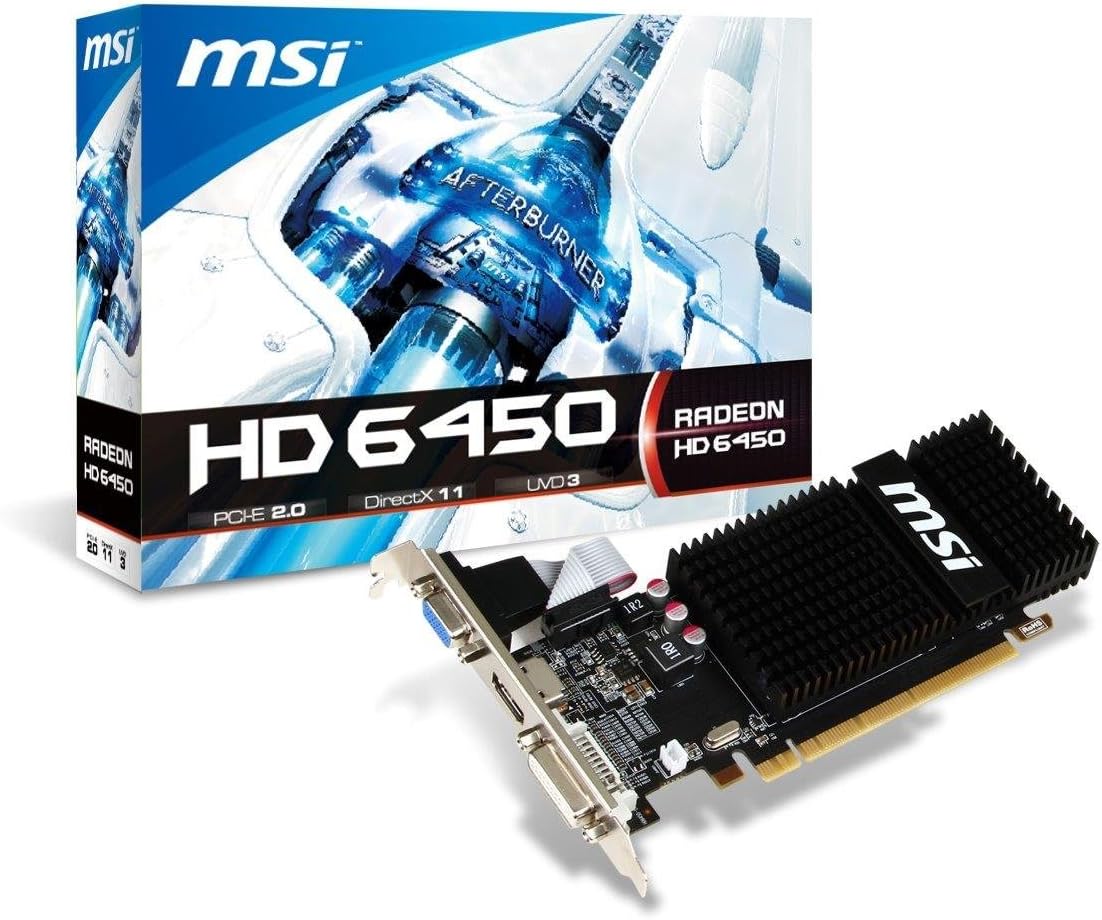 Amazon.com: MSI Radeon HD 6450, 2GB DDR3, Low Profile, PCI Express ...