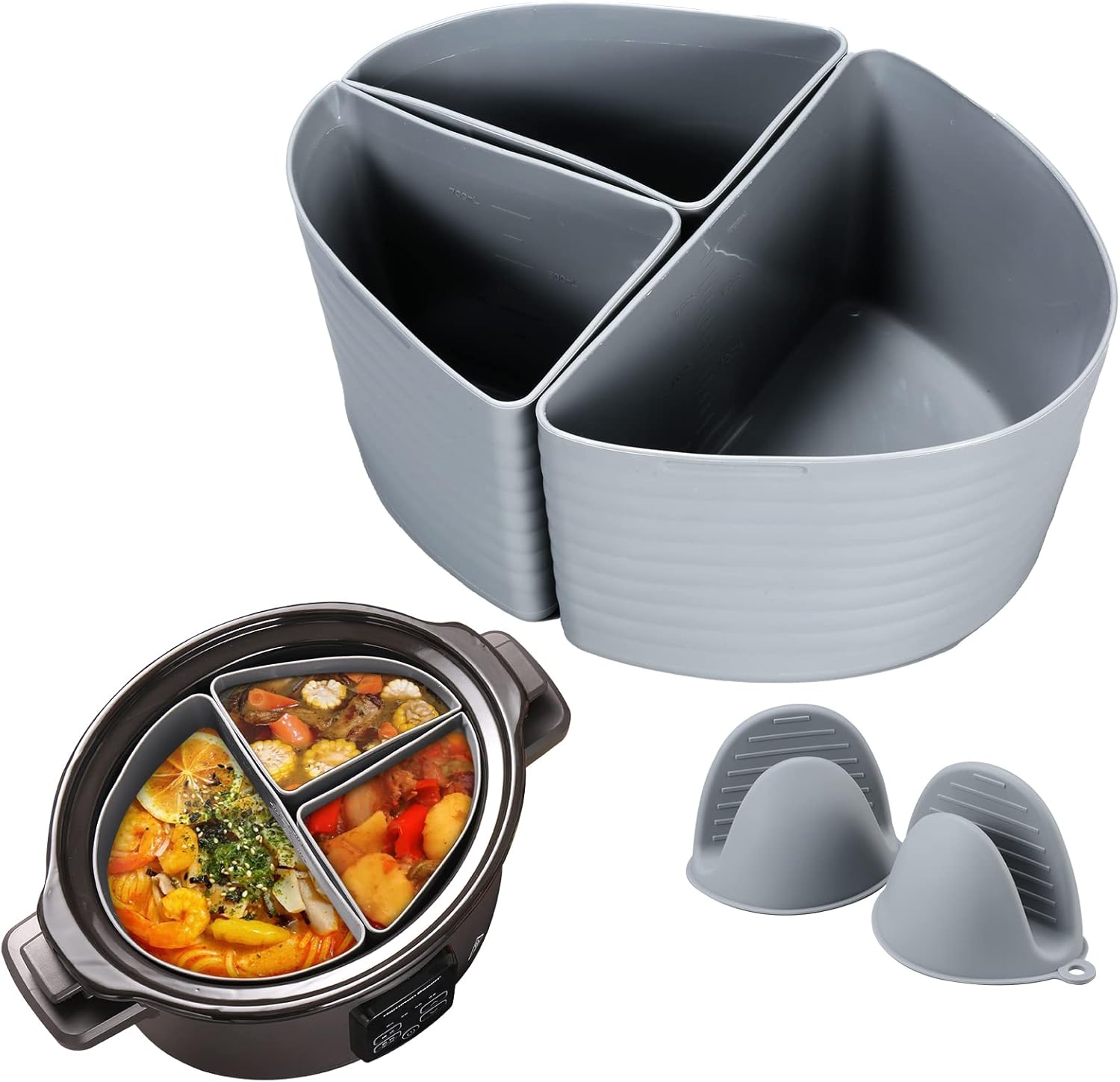 Amazon.com: Syaws Crock Pots Liners 3Pack,Slow Cooker Divider Liner ...