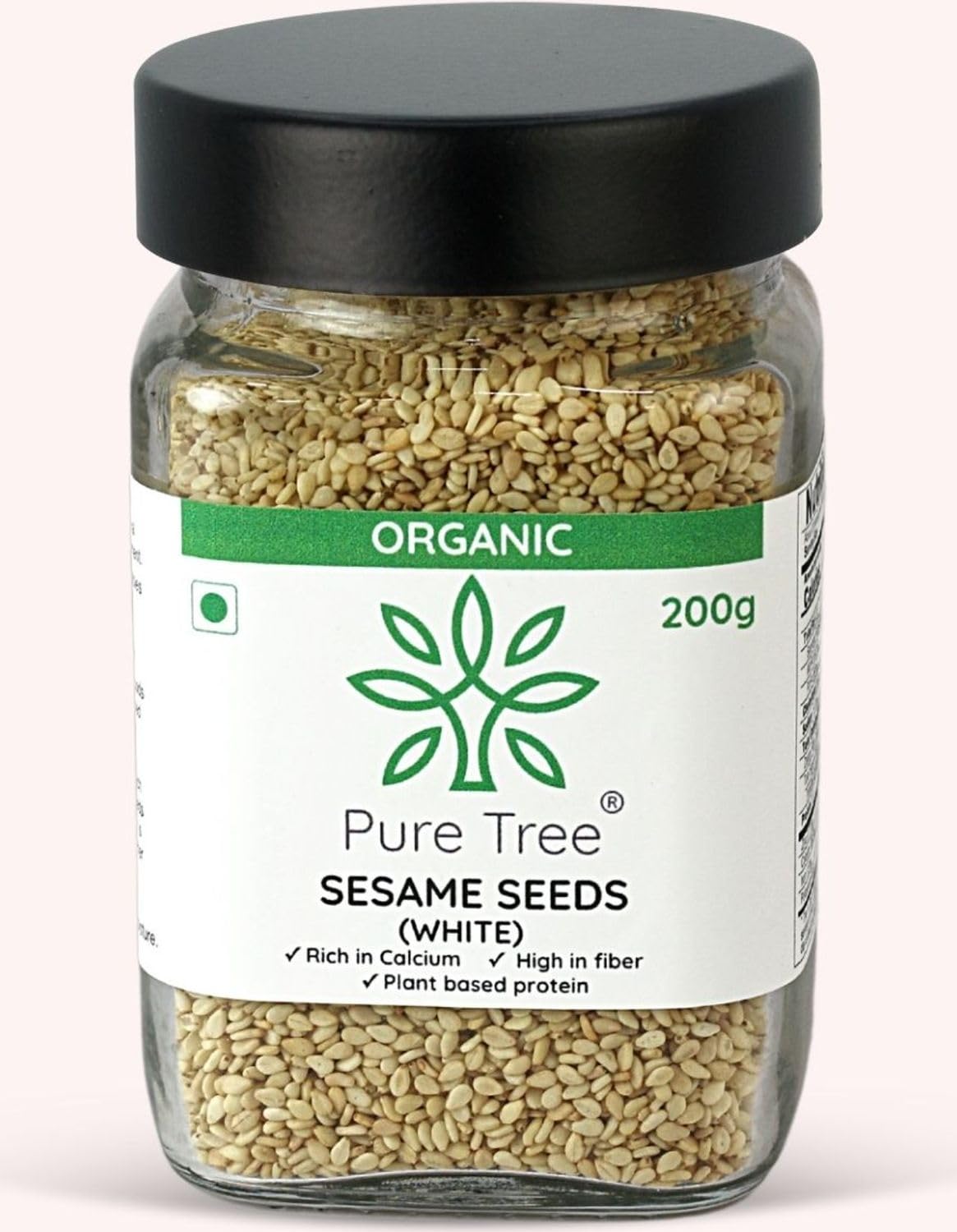 Pure Tree Certified Organic White Sesame Seeds (White Til) | 200 g ...