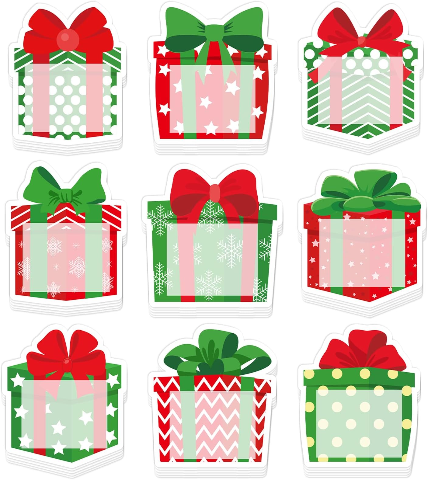 Amazon.com : 36Pcs Christmas Sticky Notes 720 Sheets Winther Snowflake ...