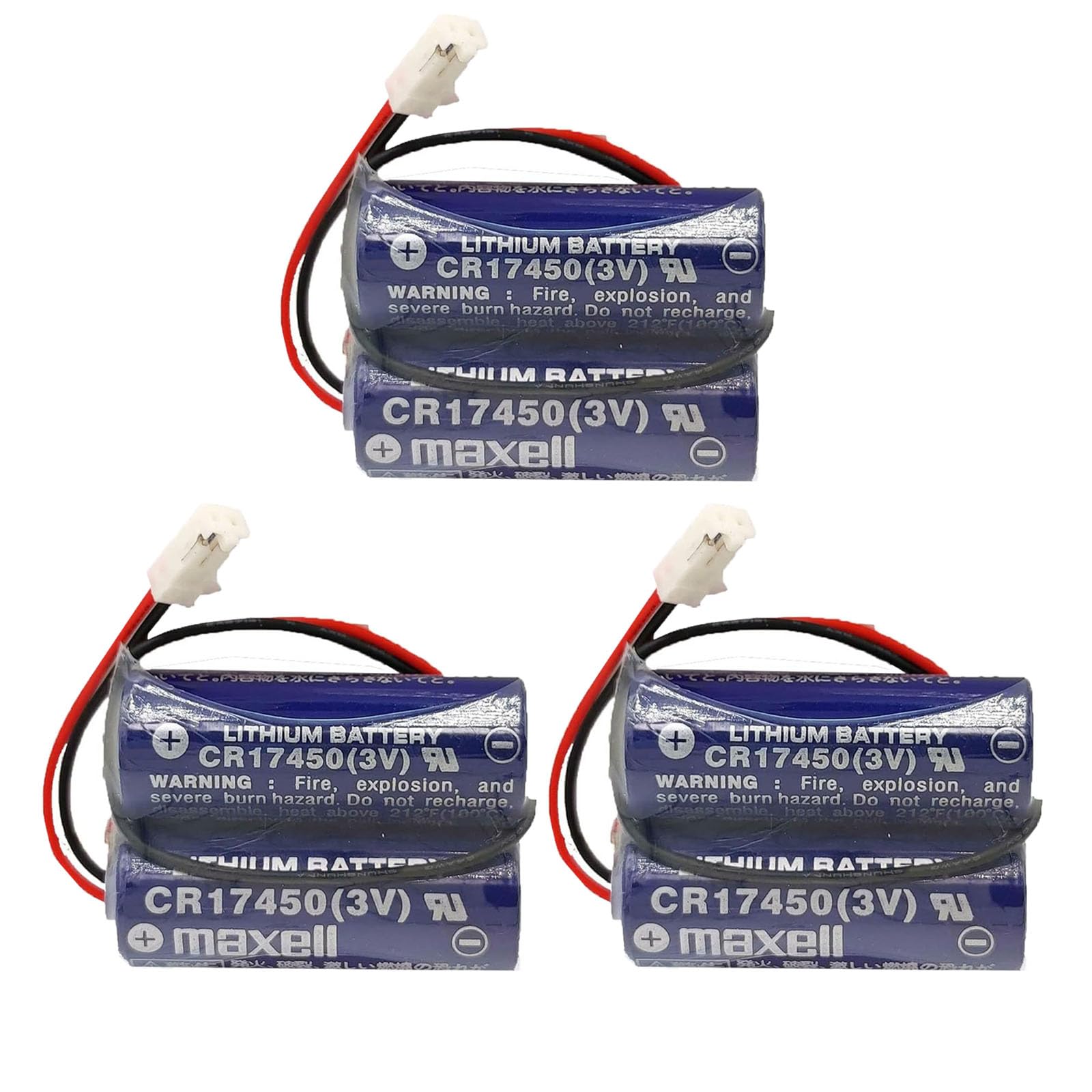 Amazon.com: HYHGKHGKFKFKBFJ 《Pack of 3》2CR17450 3V 2600mAh Battery ...