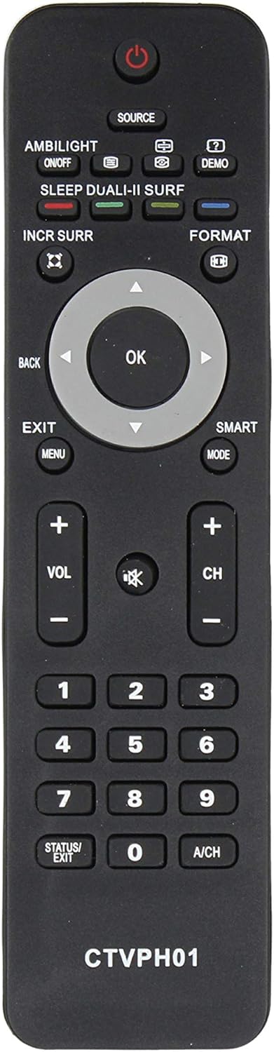 Common TV CTVPH01 Universal Remote Control for Philips TVs, No ...