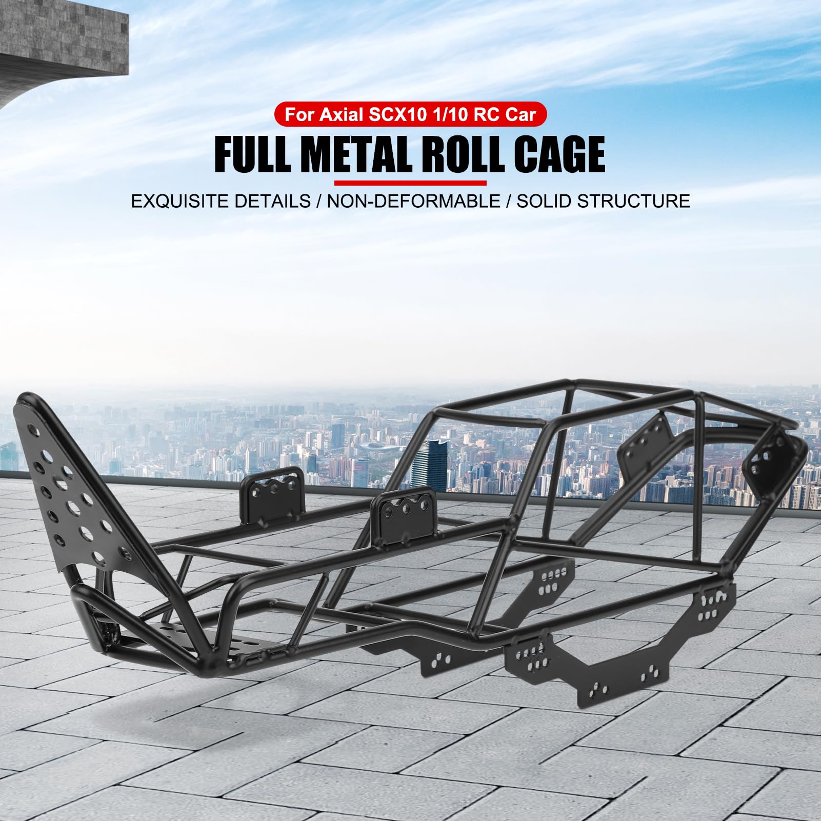 Snapklik.com : RC Car Roll Cage, Metal Roll Cage Full Tube Frame Body ...