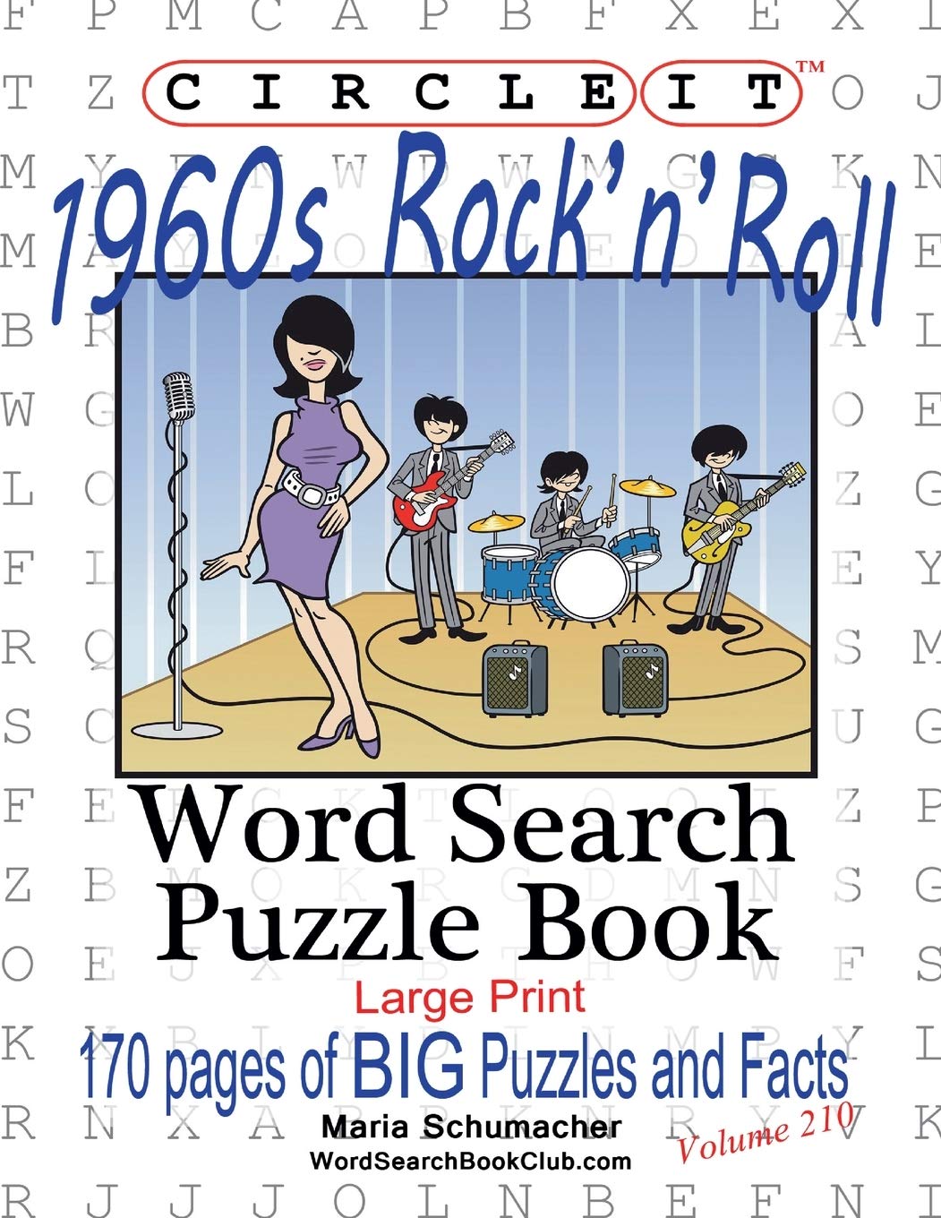 Circle It, 1960's Rock'n'Roll, Word Search, Puzzle Book: Lowry Global ...