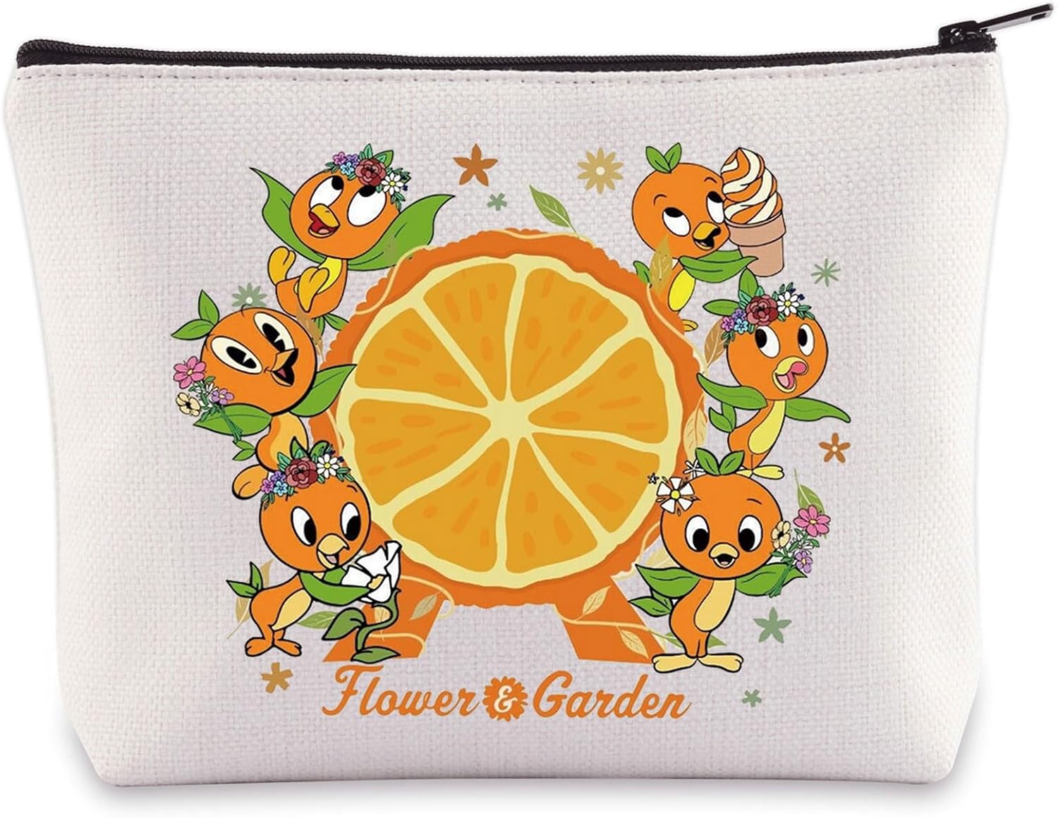 Amazon.com: WZMPA Orange Bird Cosmetic Bag - Orange Bird Lovers Gift ...