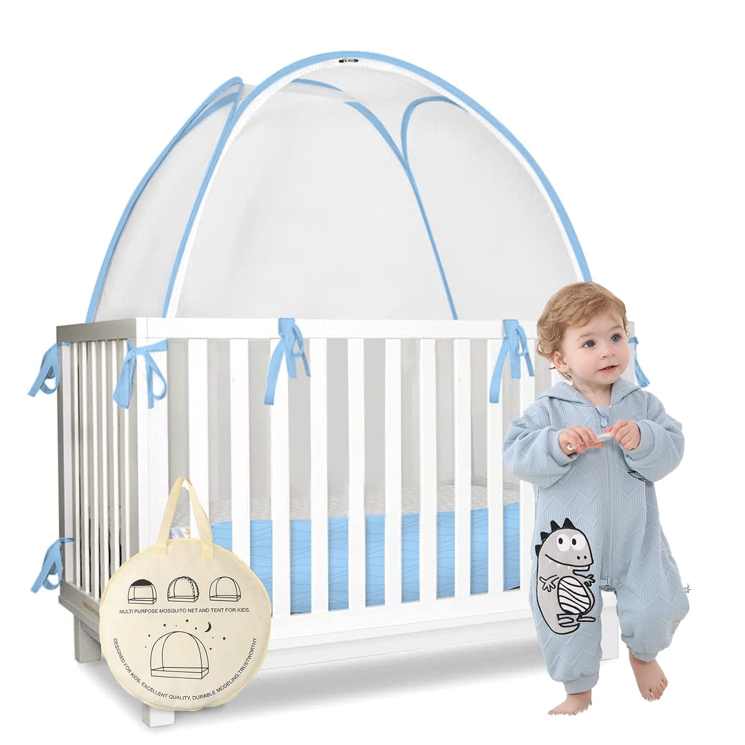 OldPAPA Baby Safety Crib Tent to Keep Baby from Climbing Out,See ...