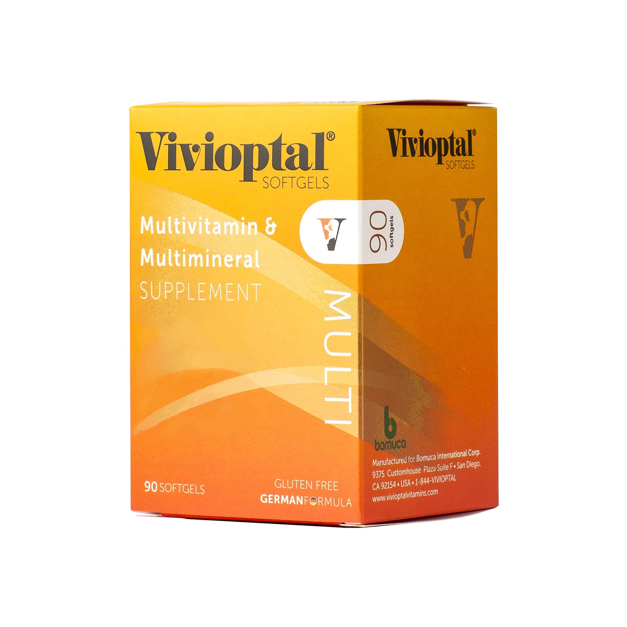 Vivioptal Multi 90 Softgels - Multivitamin Multimineral Supplement with ...