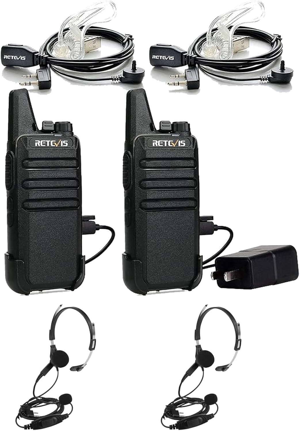 Amazon.com: Retevis RT22 Walkie Talkies(2 Pack) with Two Way Radio ...