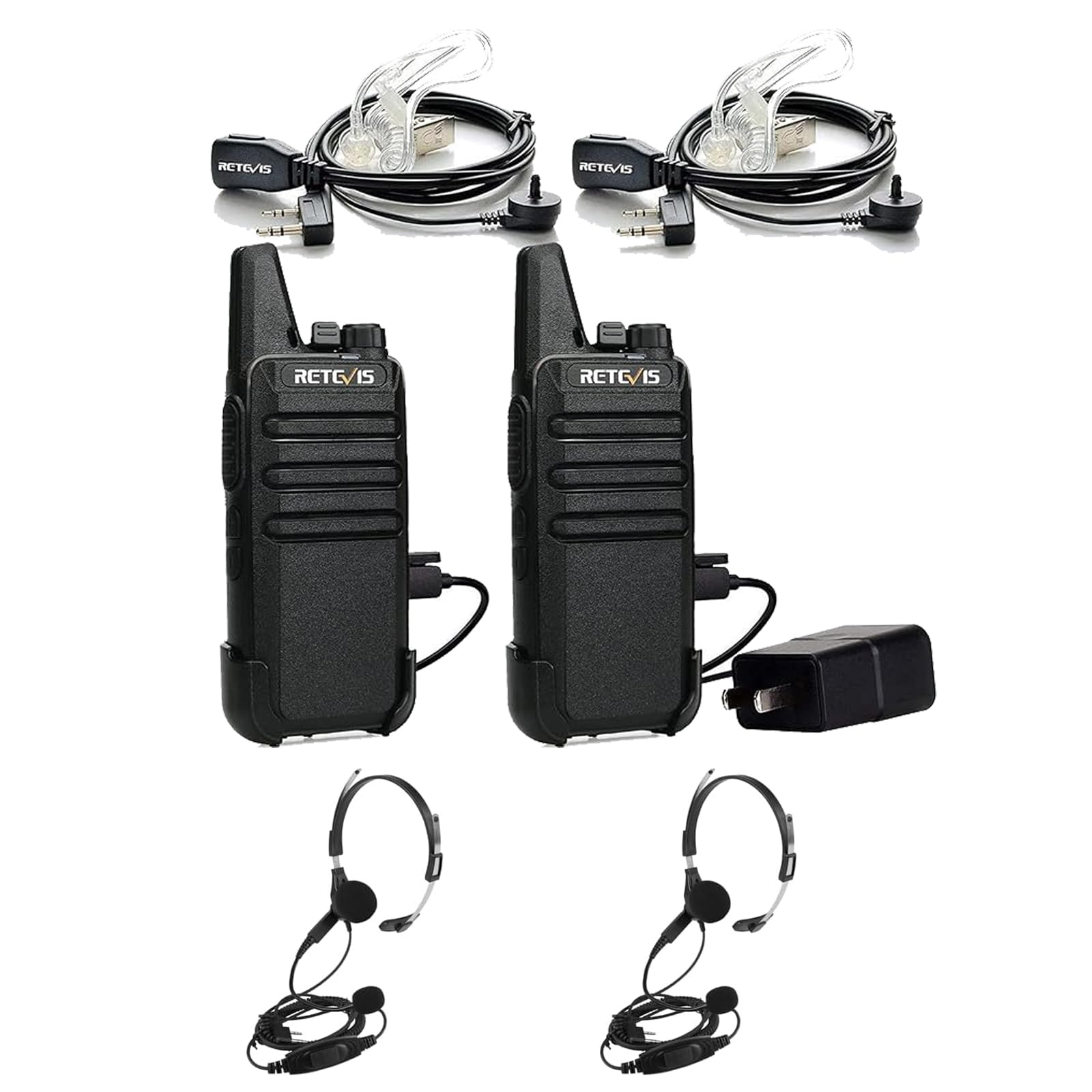 Amazon.com: Retevis RT22 Walkie Talkies(2 Pack) with Two Way Radio ...
