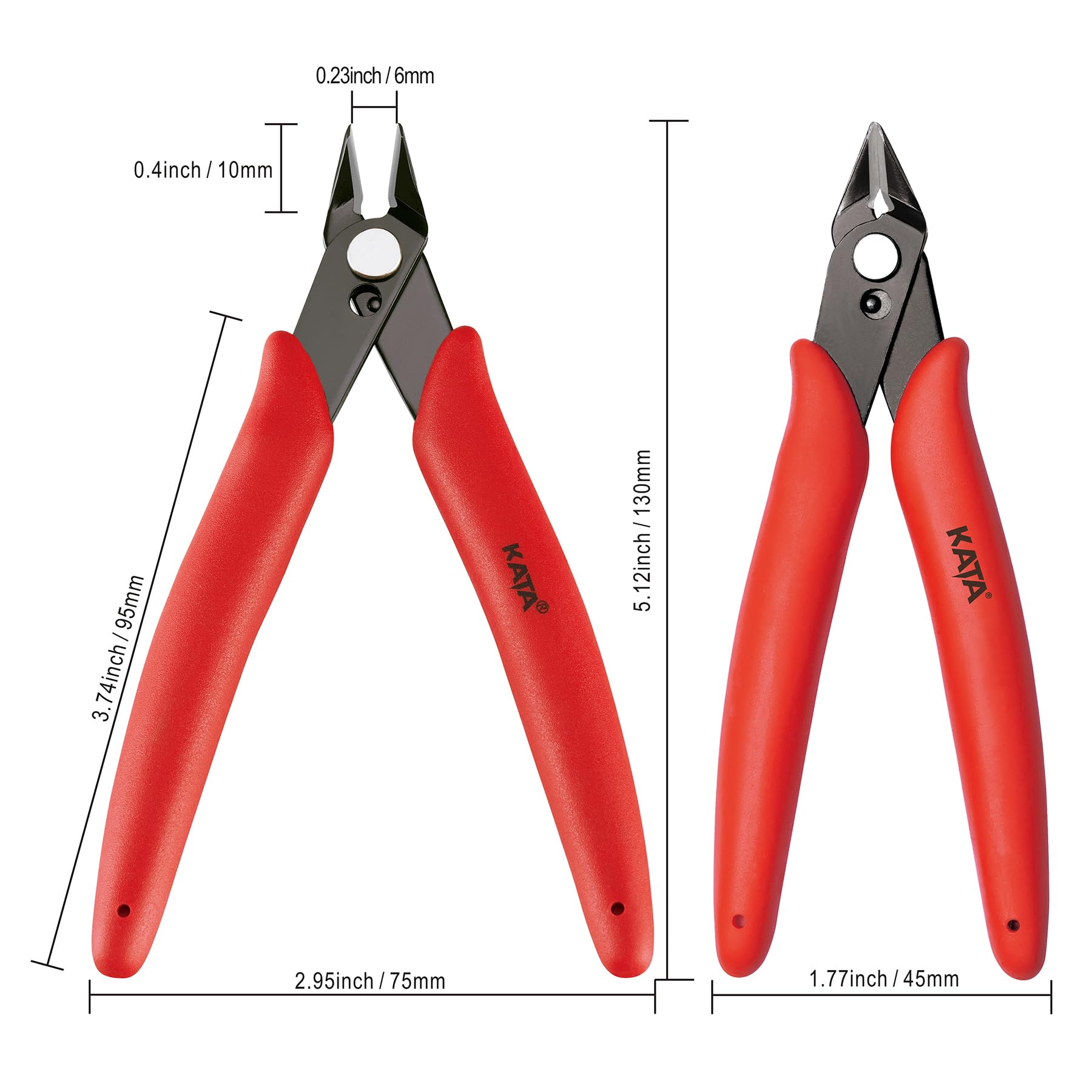 Snapklik.com : 2-Pack Micro Wire Cutters, Precision Electronics Flush ...