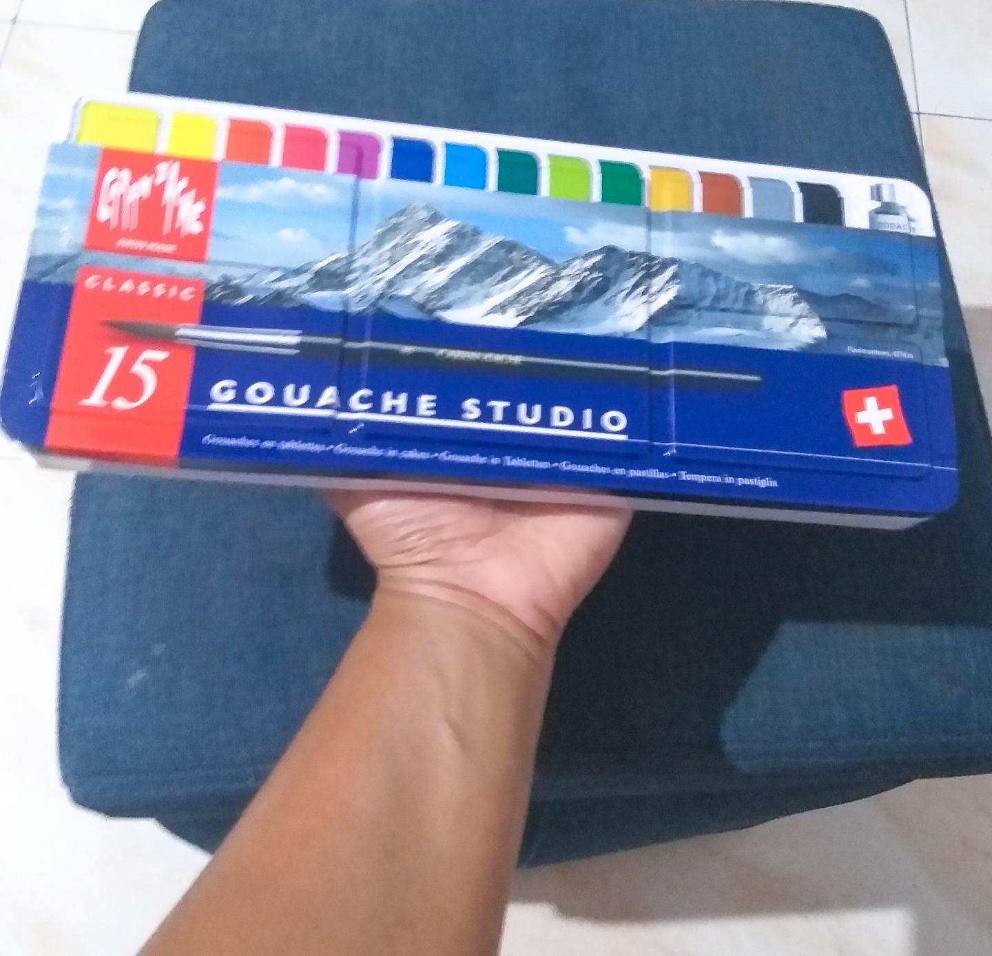 Caran Dache Gouache Studio 15 Pans : Amazon.in: Home & Kitchen