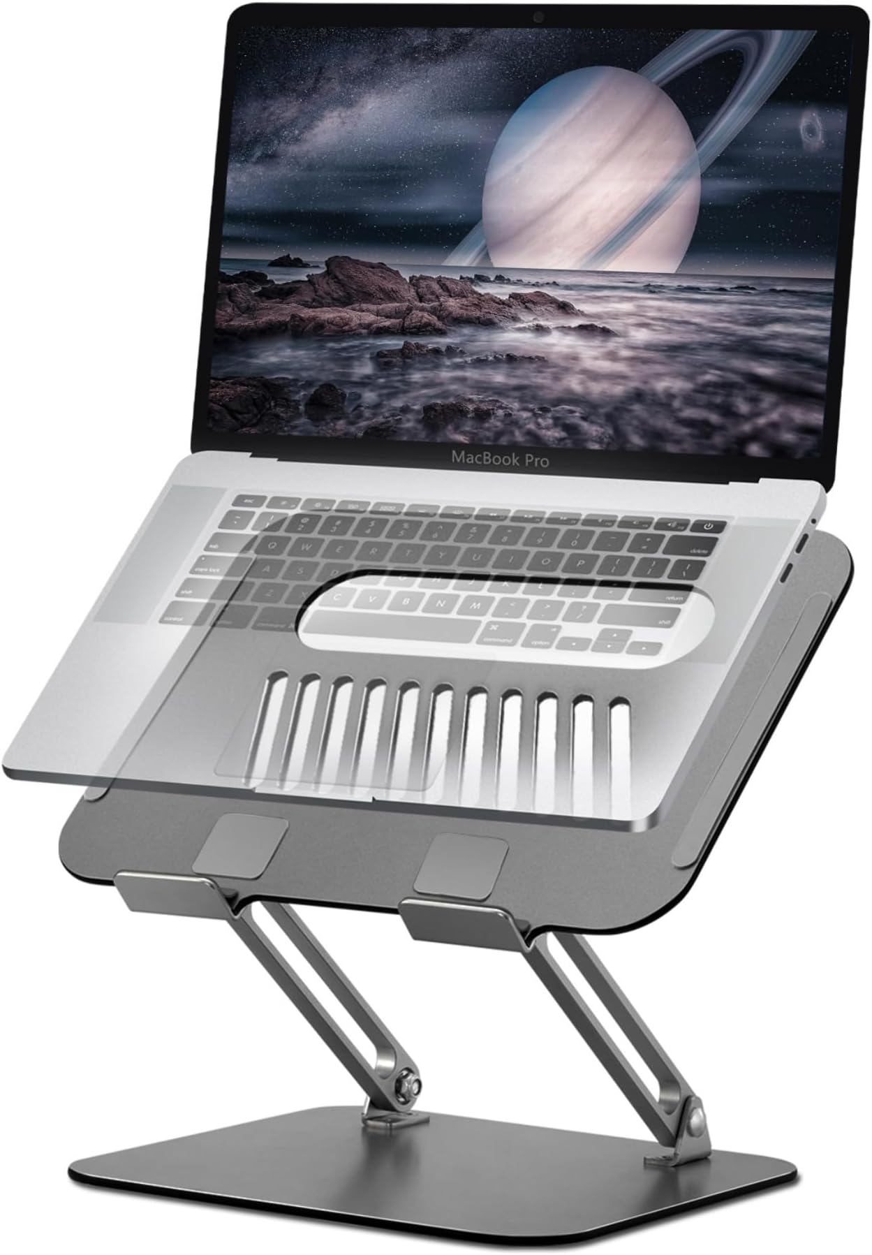 Amazon.com: Fccabin Adjustable Folding Laptop Stand, Metal Portable ...