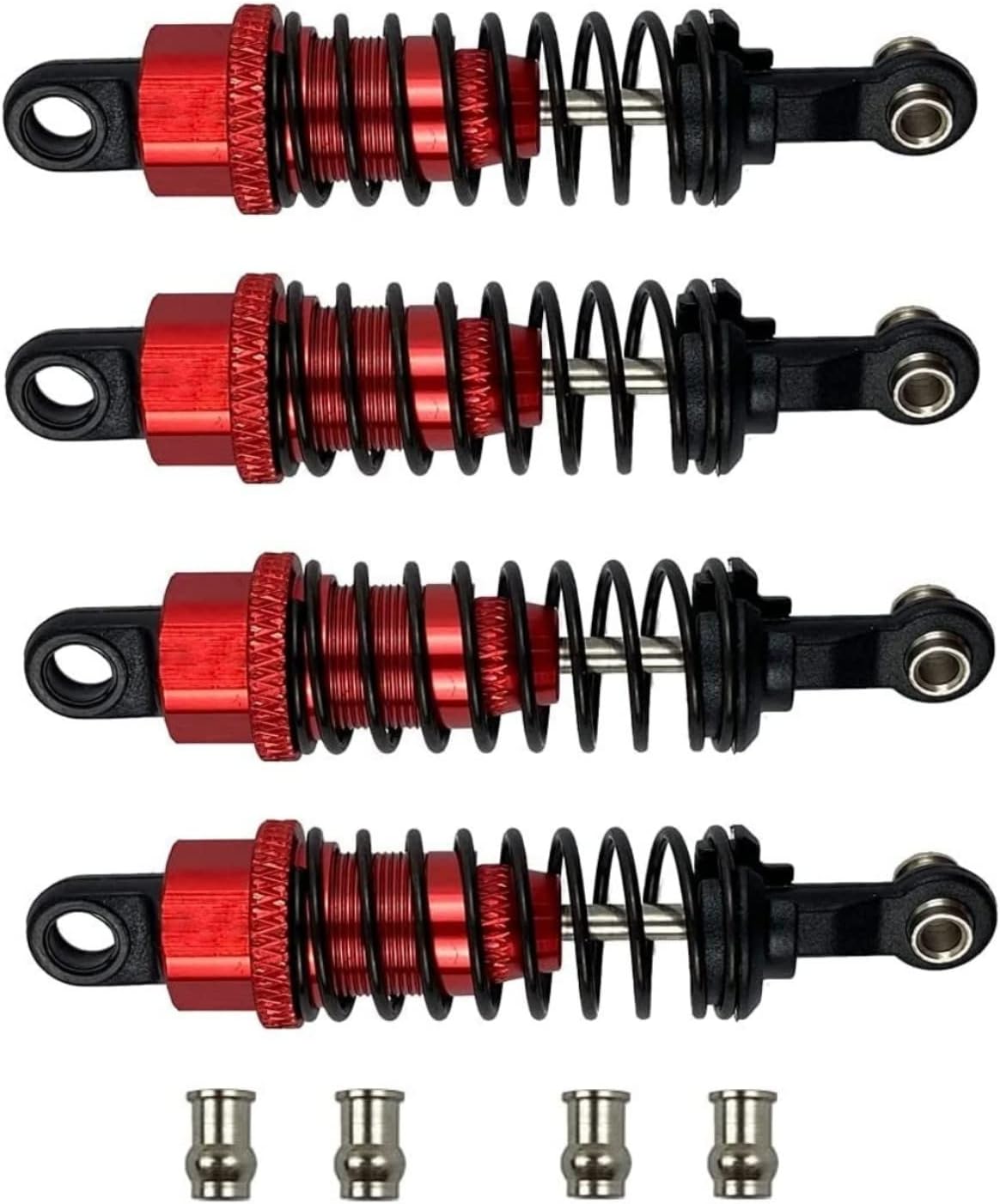 Amazon.com: Aluminum 1/10 RC Oil Filled Front Rear Shocks for Tamiya ...