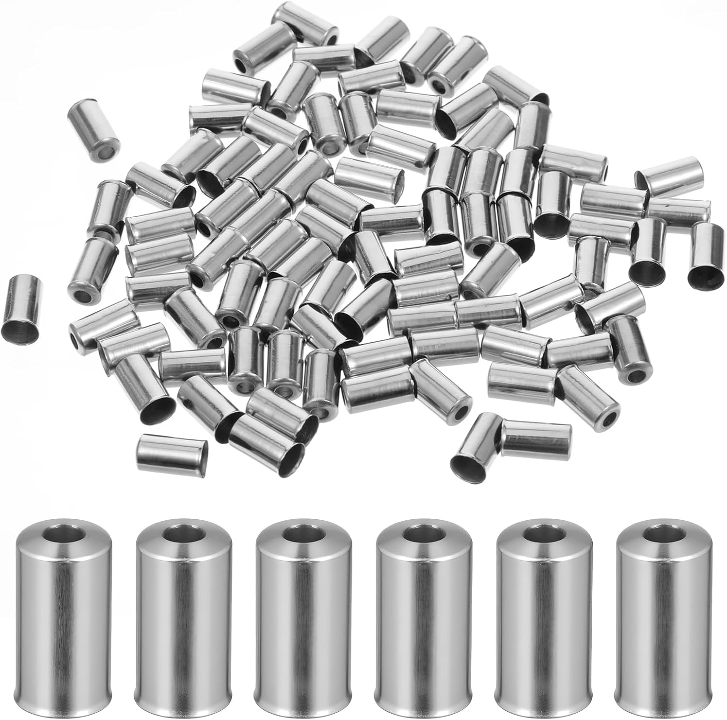 Amazon.com: 100Pcs Bike Brake Cable End Caps, Bicycle Cable End Alloy ...