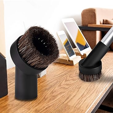 Lamoutor 2Pcs Soft Bristle Vacuum Brush Round Brush Vacuum Attachment ...