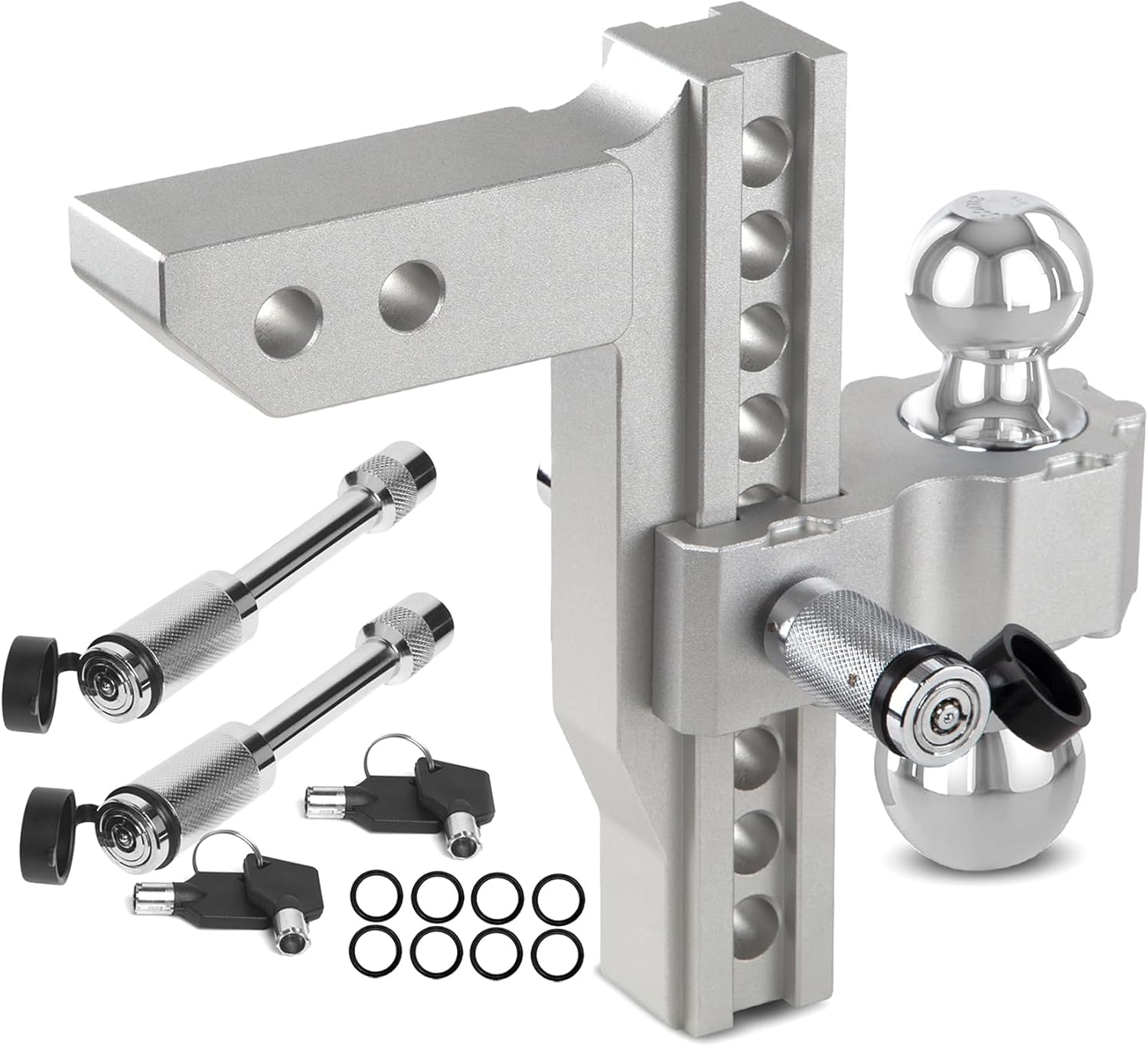 IMALEN Adjustable Drop Hitch, 8 Inch Drop/Rise Trailer Hitch Ball Mount ...