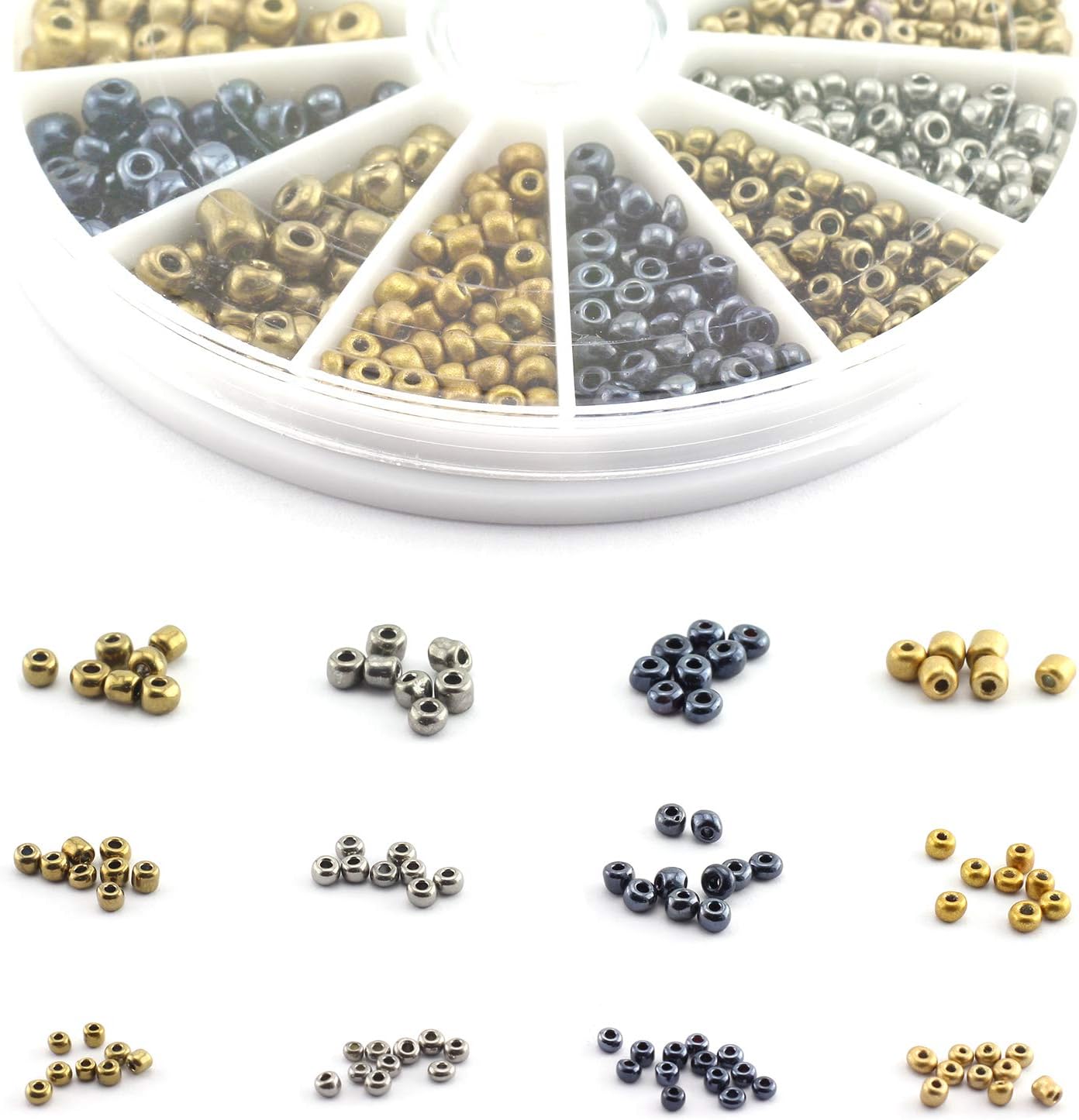 Amazon.com: Lind Kitchen 2800pcs Mini Glass Beads DIY Handmade ...
