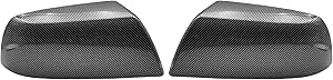 Amazon.com: KYYET Driver & Passeger Side Carbon Fiber Pattern Mirror ...