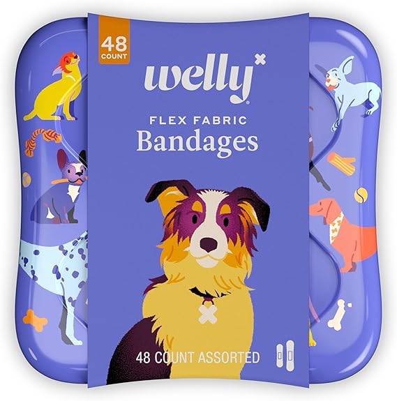 Amazon.com: Welly Bandages | Adhesive Flexible Fabric Bravery Badges ...