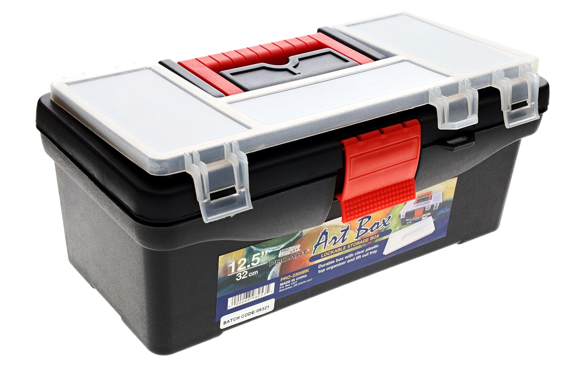 Amazon.com: PRO ART Organizer, 12-1/2-inch Black Lockable Art Box ...