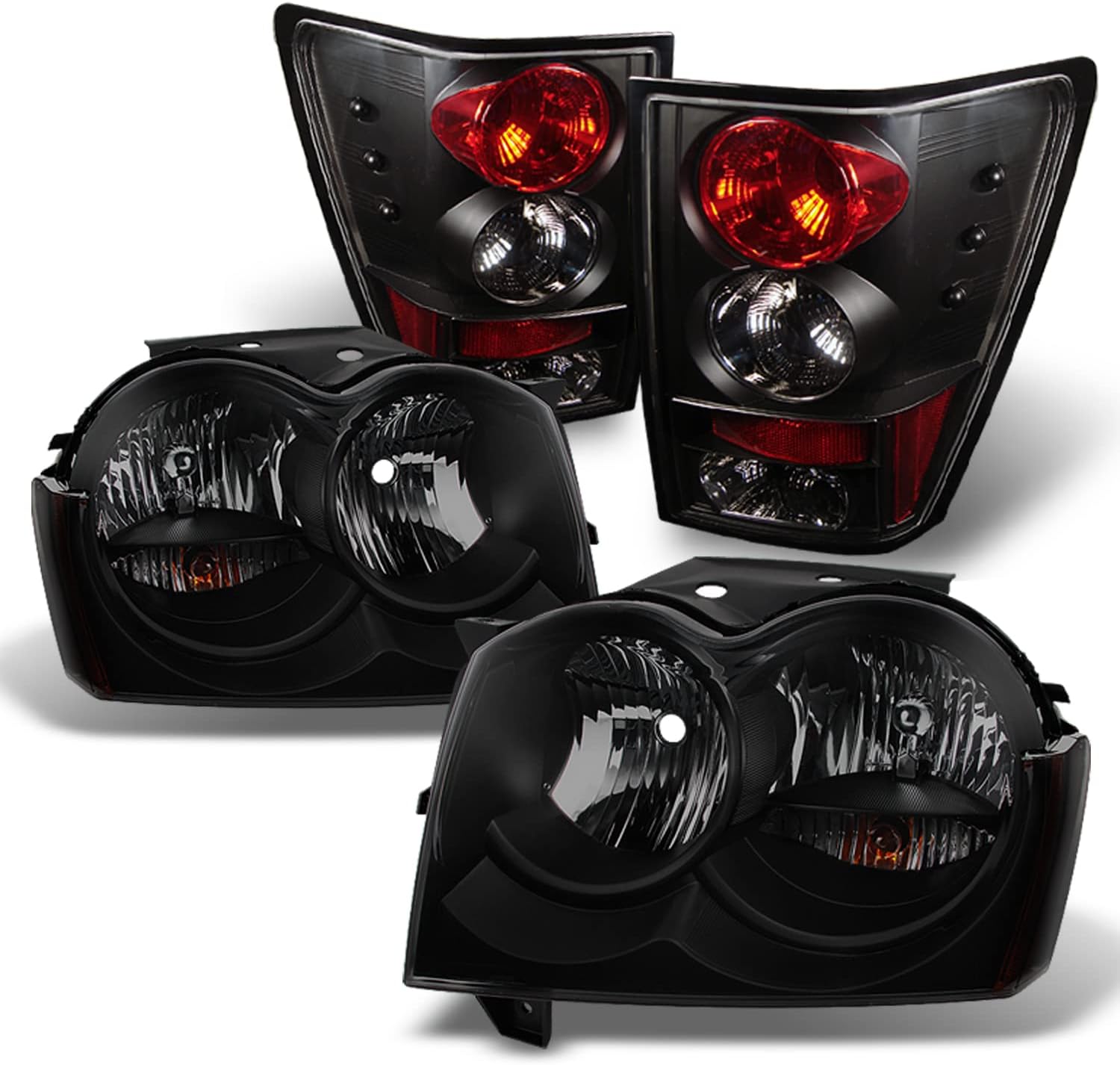 Amazon.com: AKKON - For 2005-2006 For Jeep Grand Cherokee Black Smoked ...