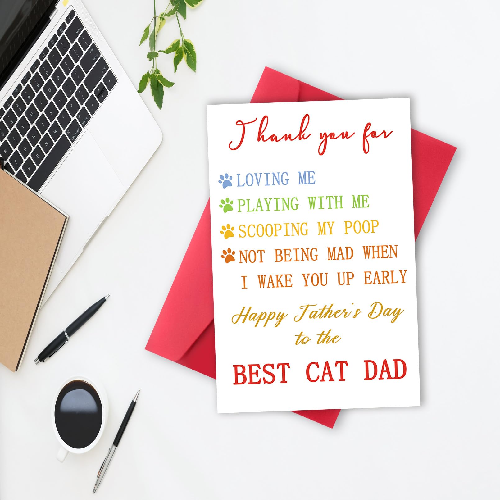 Snapklik.com : Fathers Day Card For Cat Dad, Funny Pet Fathers Day Card ...