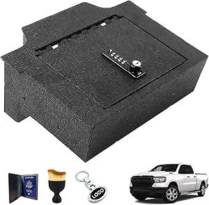 Amazon.com: Center Console Gun Safe Vault Compatible with Dodge Ram ...