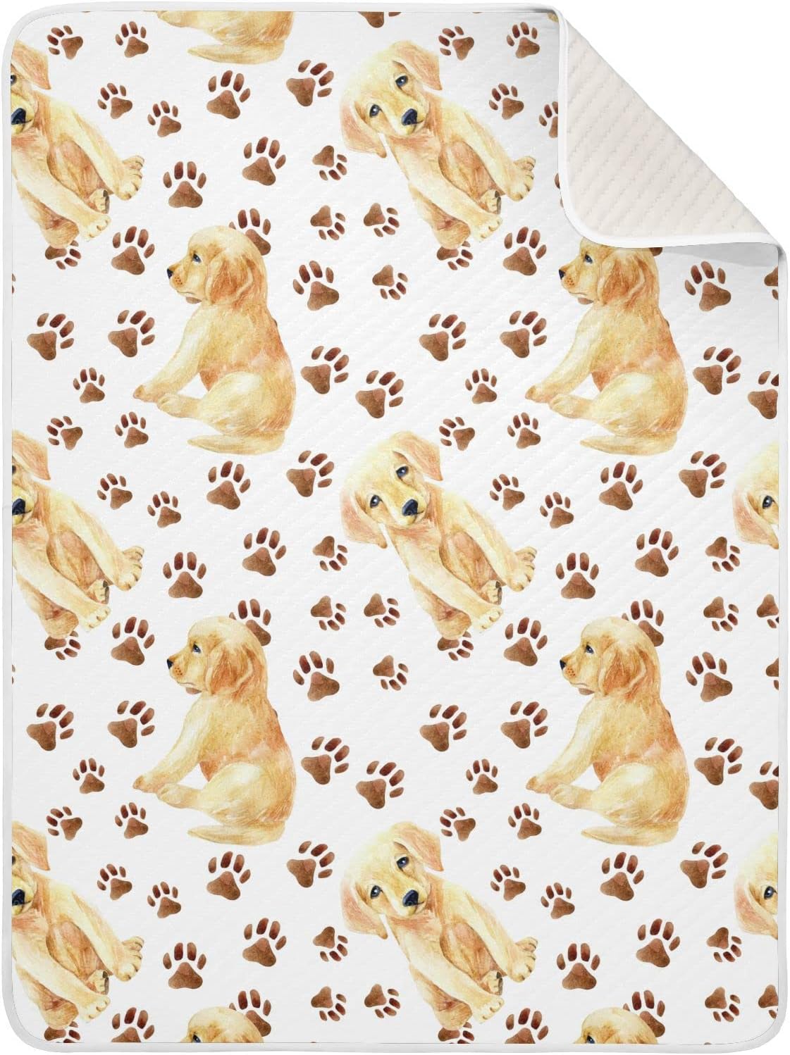 Amazon.com: Ollabaky Labrador Retriever Dog Baby Blanket for Boys Girls ...
