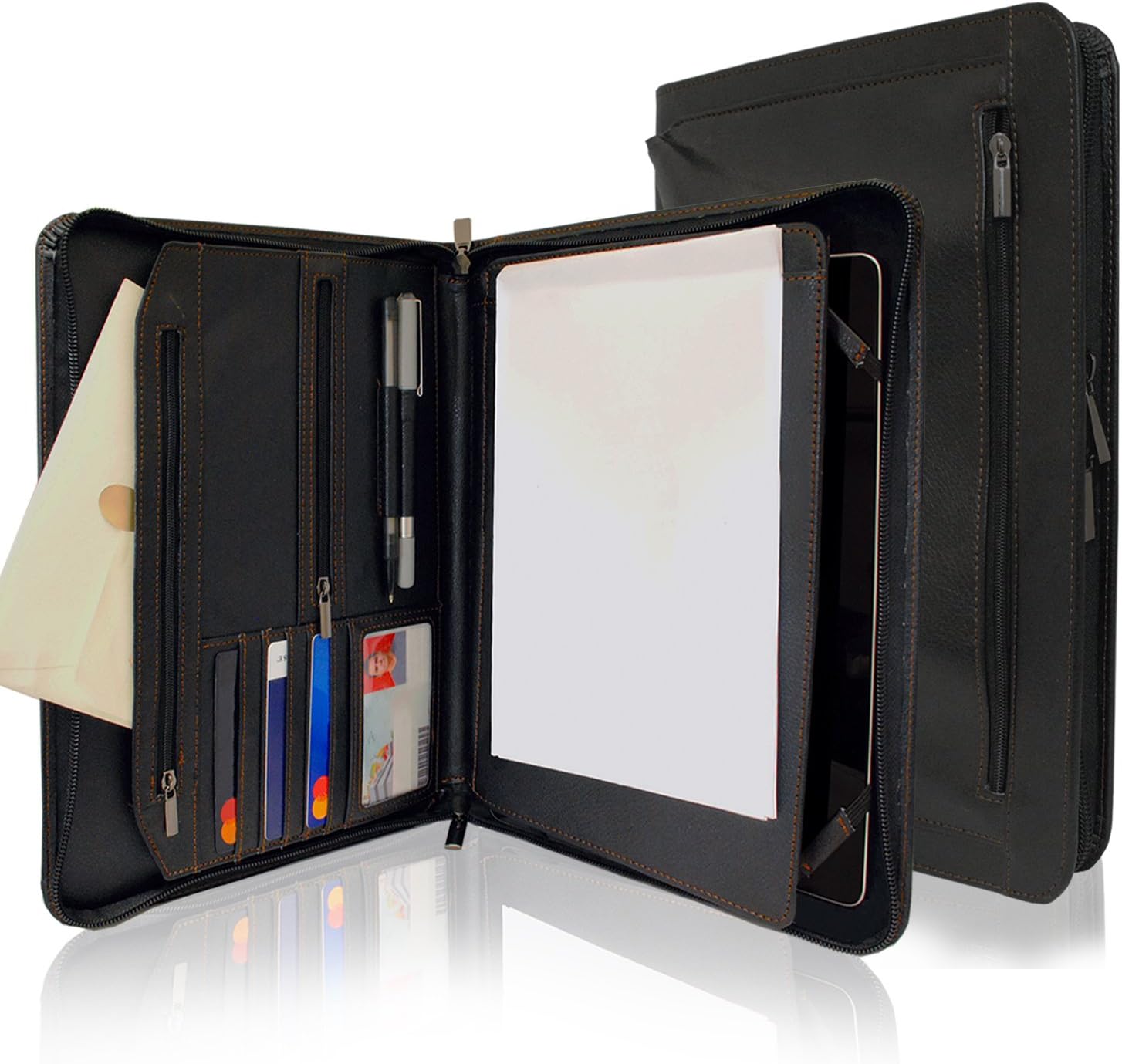 Amazon.com: KHOMO Executive Pad Folio Case with Notepad Holder and ...