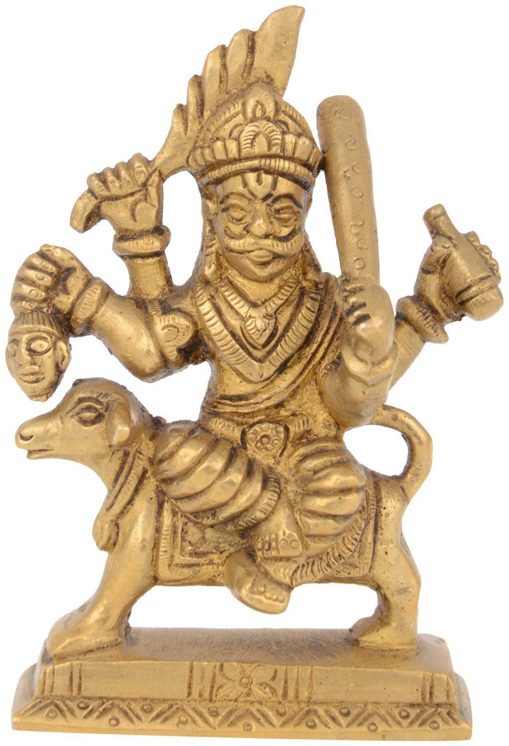 Idol Collections Brass Indian Lord Hindu God Shree Kal Bhairav ...